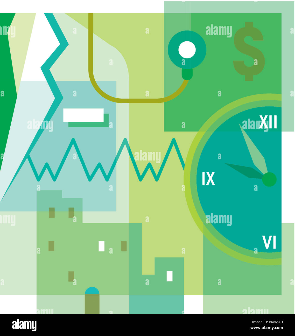 Doctor, stethoscope, and clock montage Stock Photo - Alamy