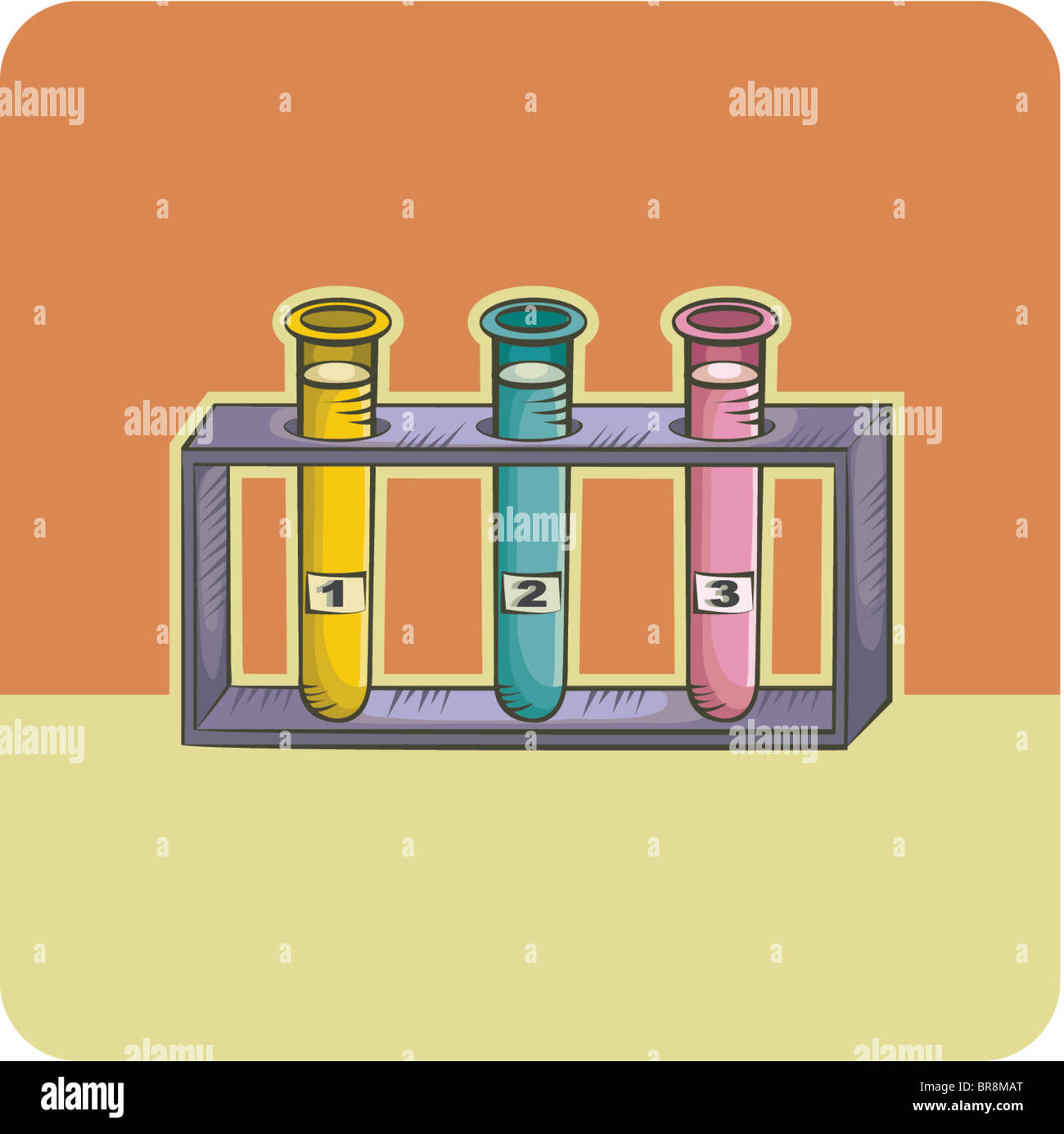 Three test tubes Stock Photo - Alamy