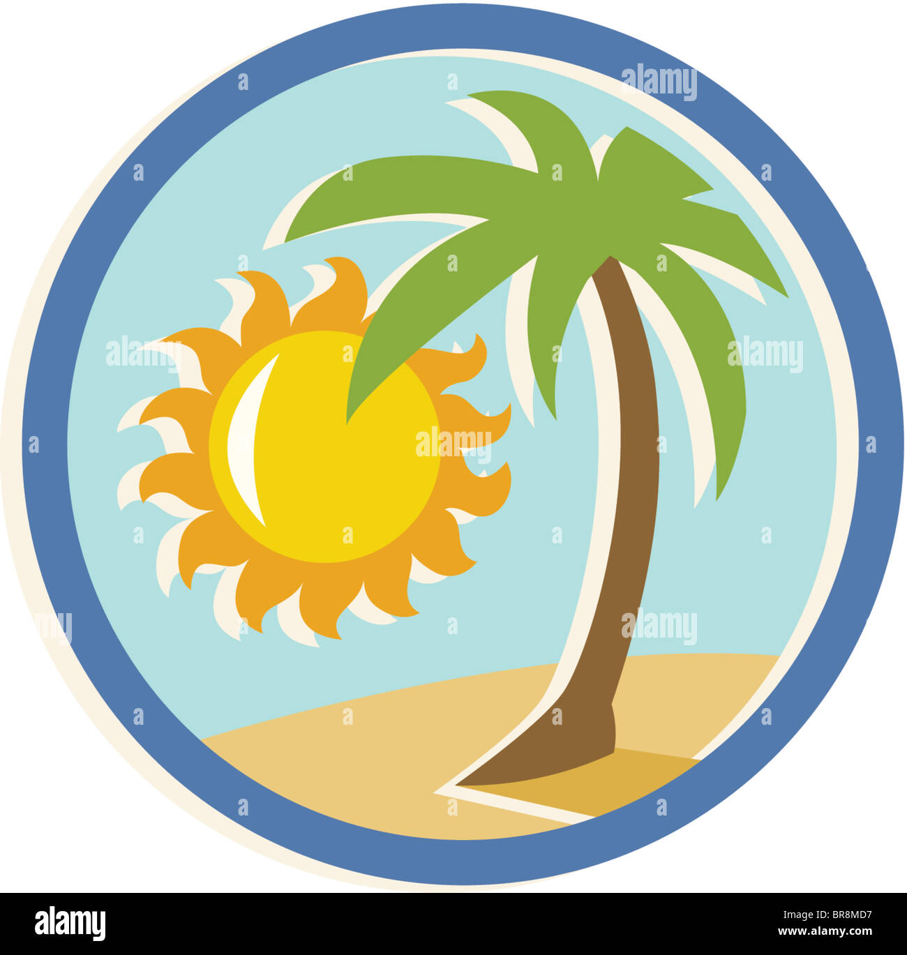 palm tree and sunshine Stock Photo - Alamy