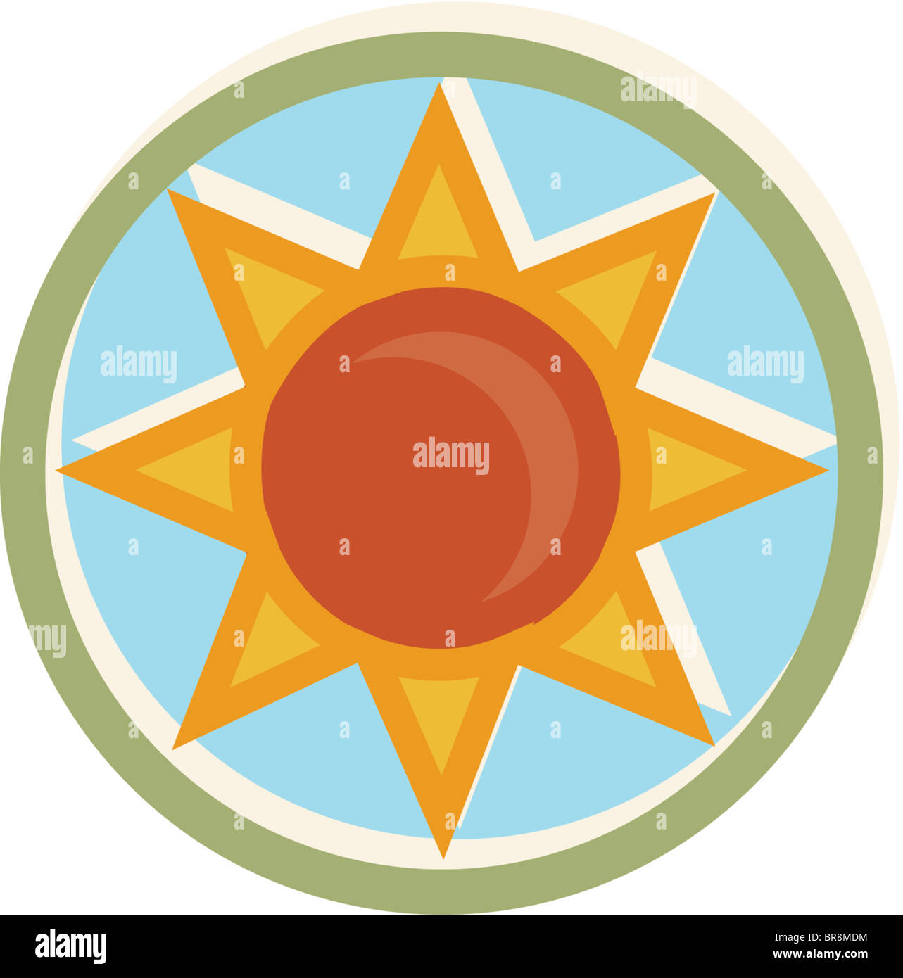 Hot sun illustrations hi-res stock photography and images - Alamy