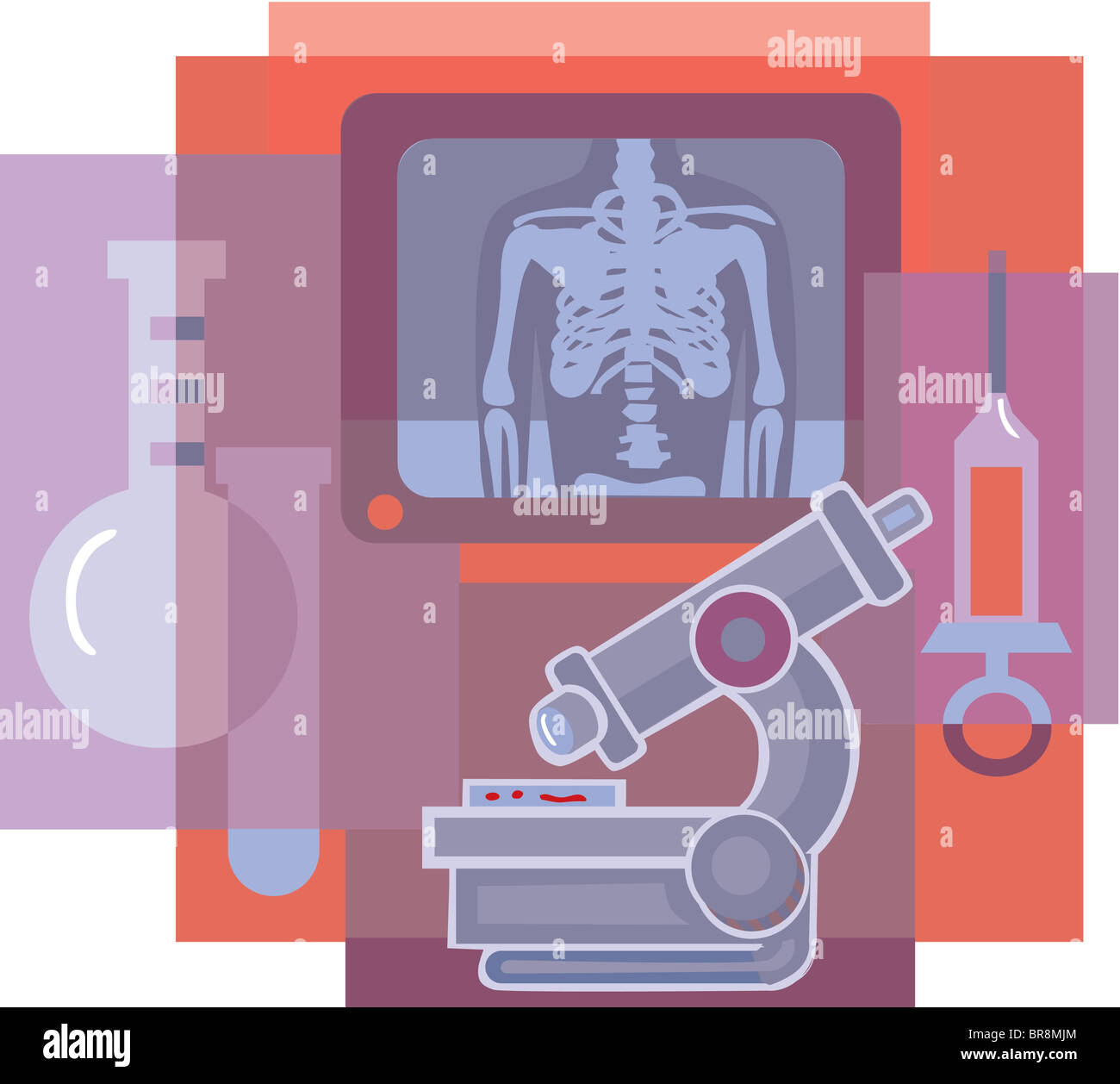 Medical research and testing montage Stock Photo - Alamy