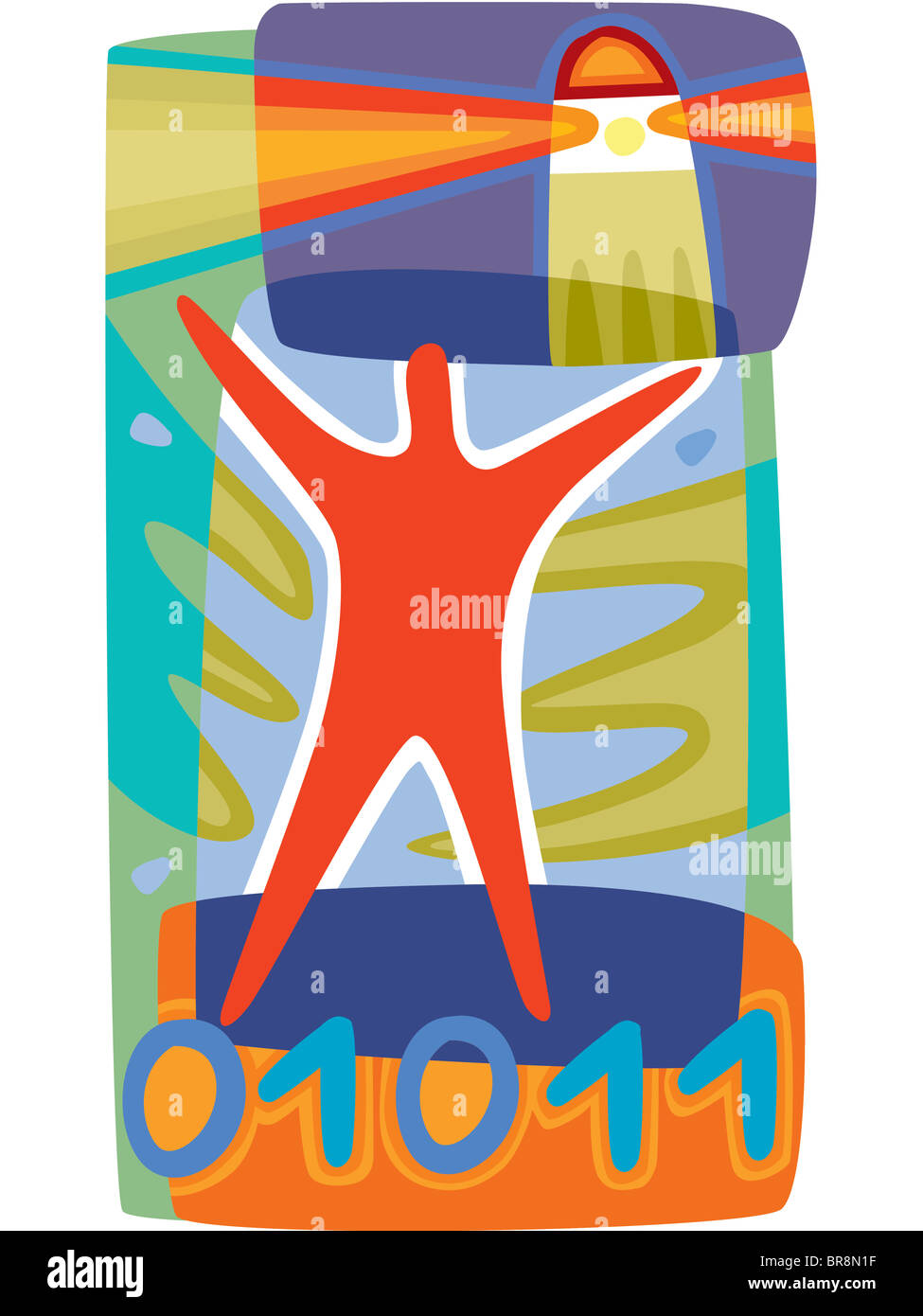 Lighthouse with code Stock Photo - Alamy