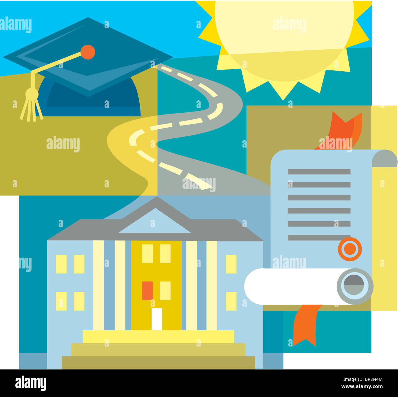 The road to graduation Stock Photo - Alamy