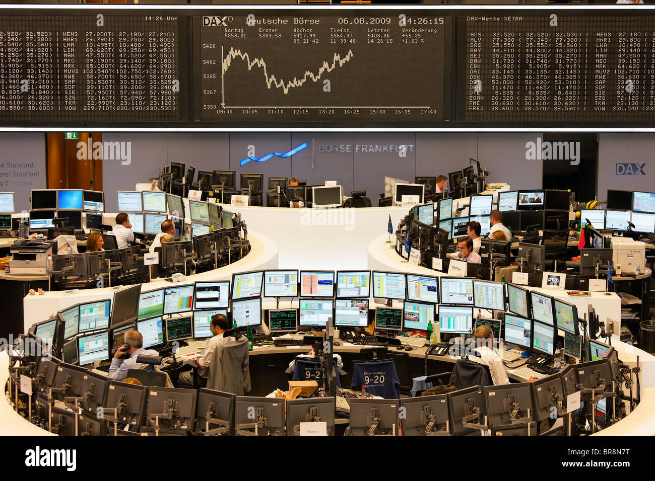 Frankfurt Stock Exchange floor, Frankfurt am Main, Hesse, Germany Stock Photo - Alamy