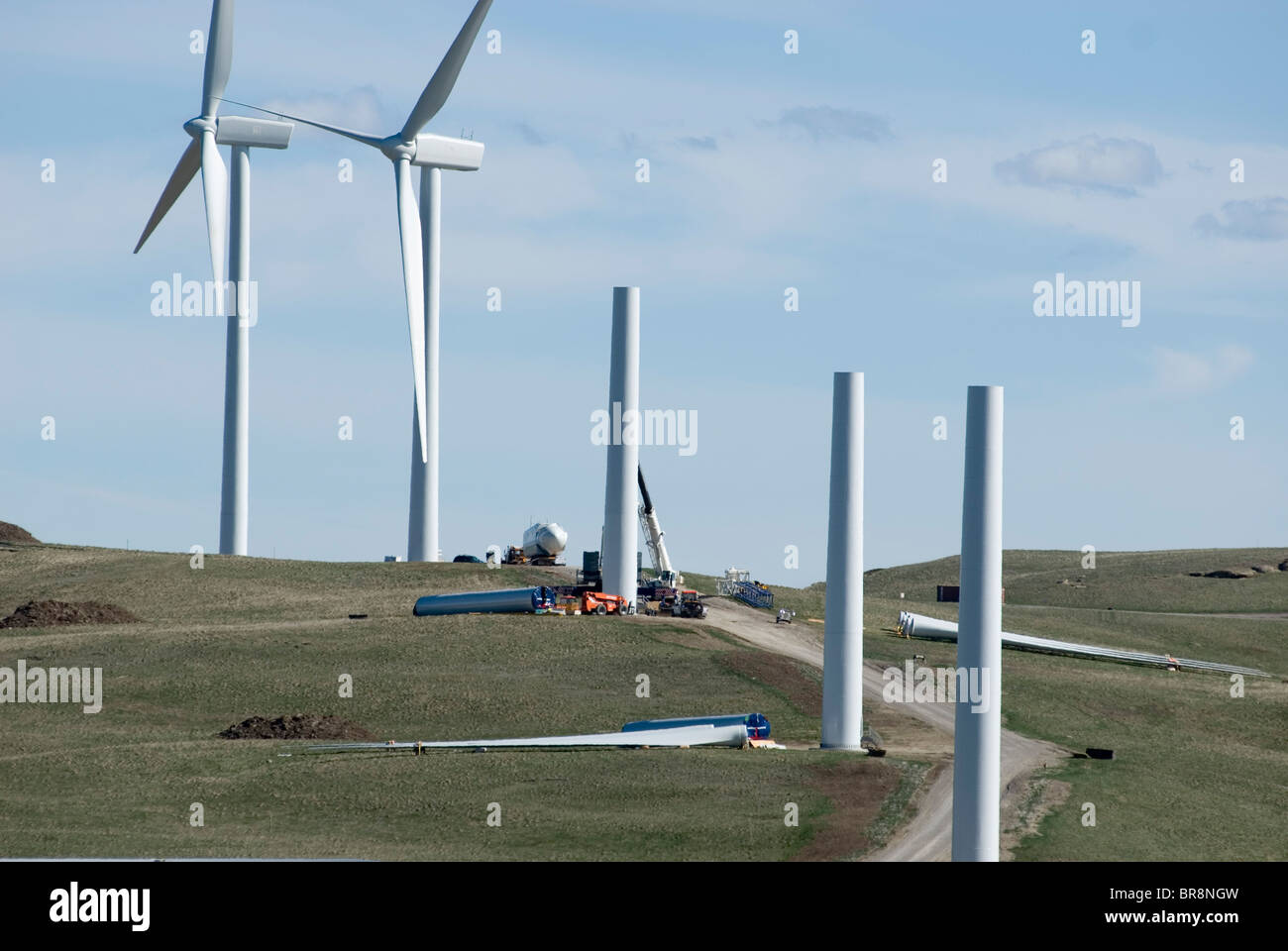 Wind farm in Alberta Canada Stock Photo - Alamy