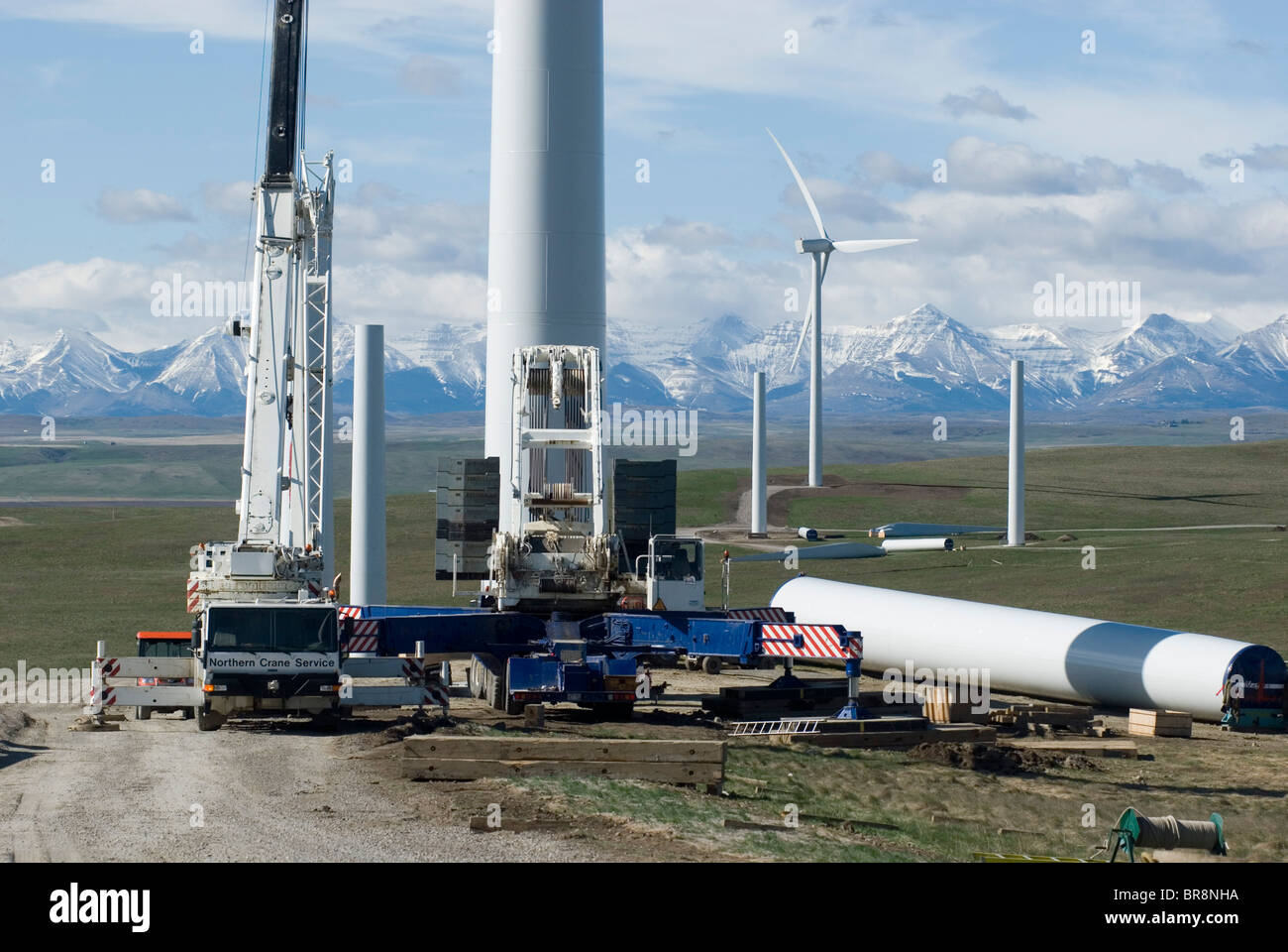 Wind farm in Alberta Canada Stock Photo - Alamy