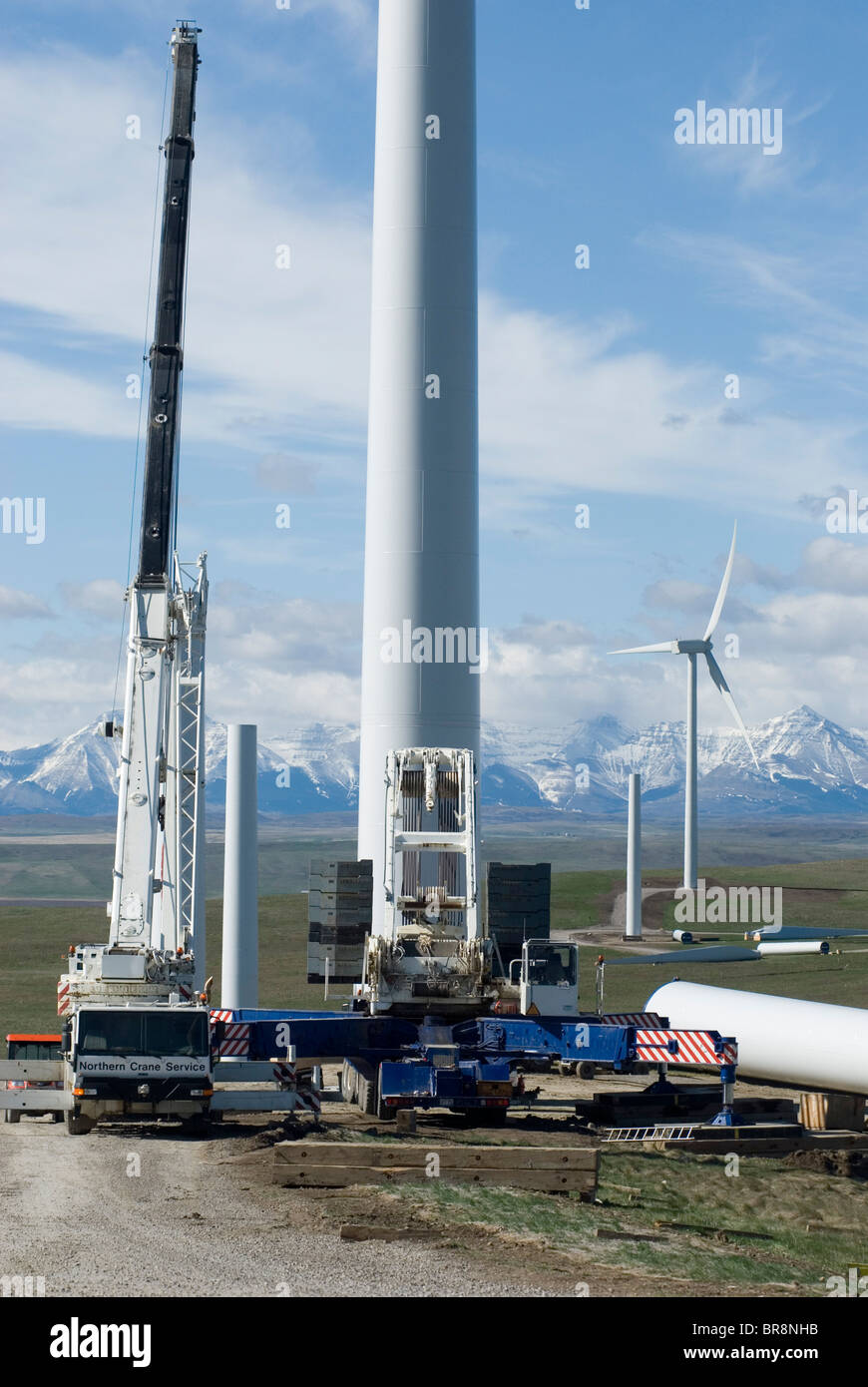 Wind farm in Alberta Canada Stock Photo - Alamy