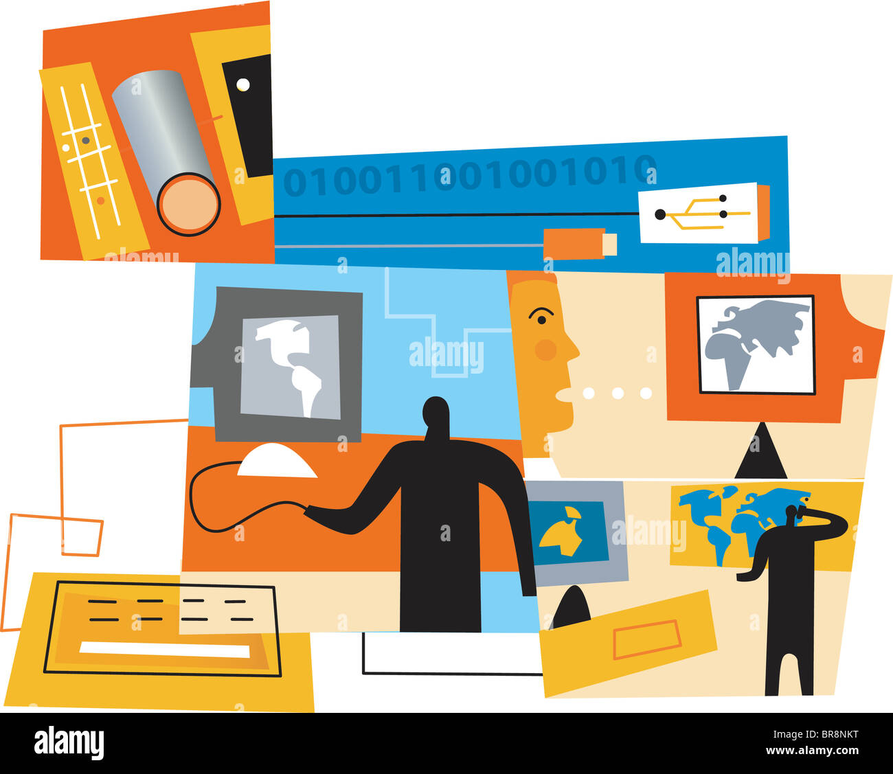 An illustration of internet technology Stock Photo - Alamy