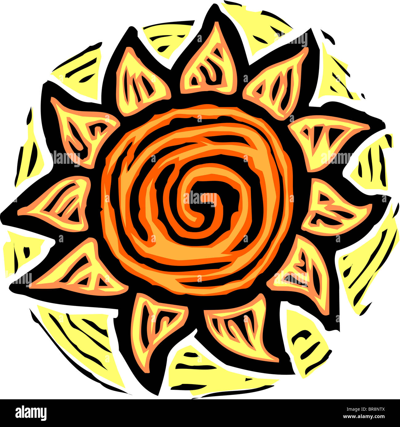 Sun hot cartoon hi-res stock photography and images - Alamy