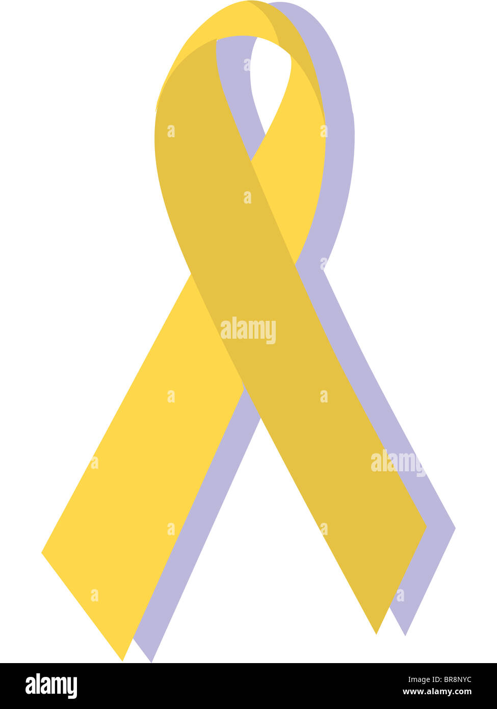 Yellow ribbon, military support Stock Photo - Alamy