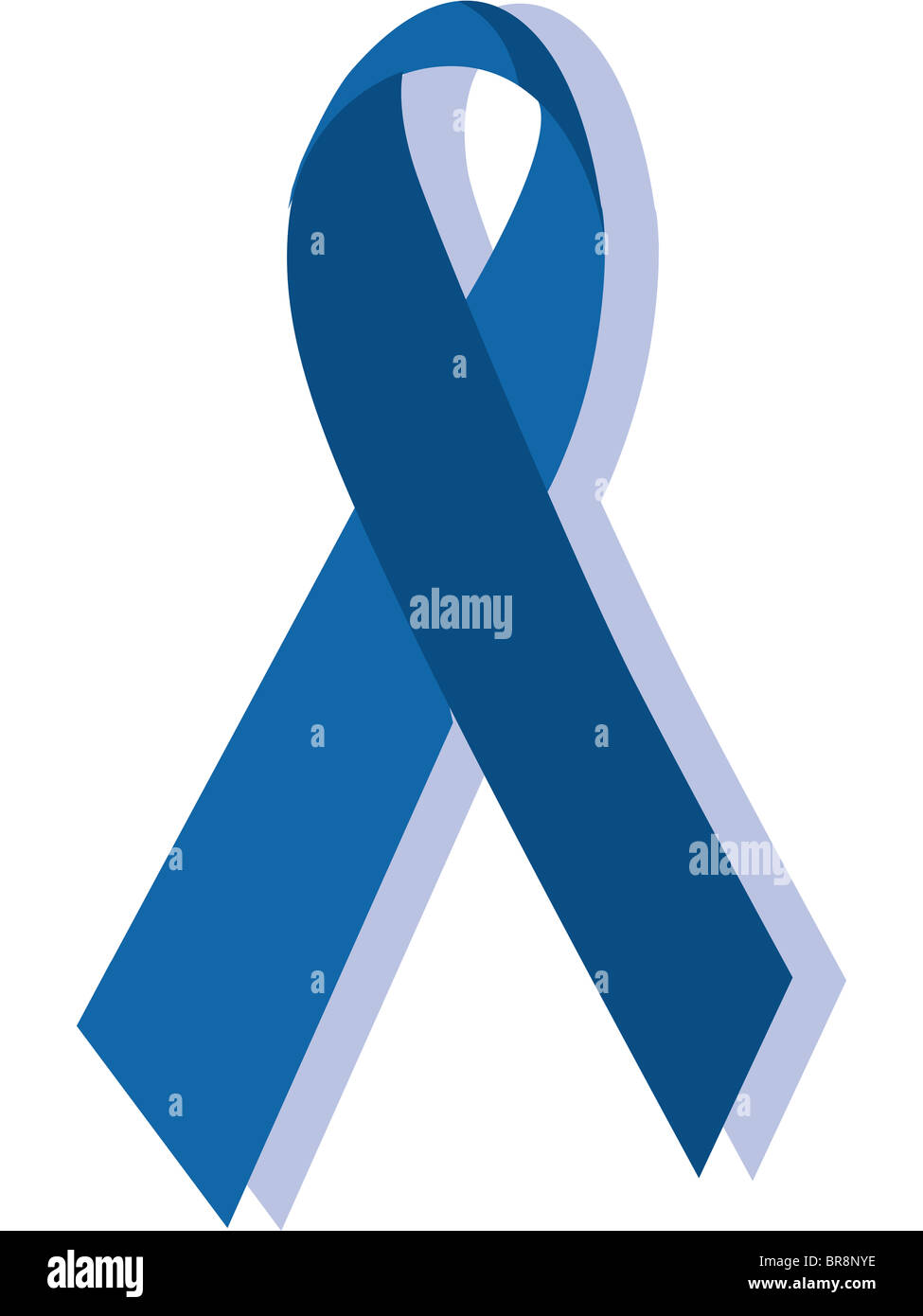 Child abuse prevention ribbon, navy blue Stock Photo - Alamy