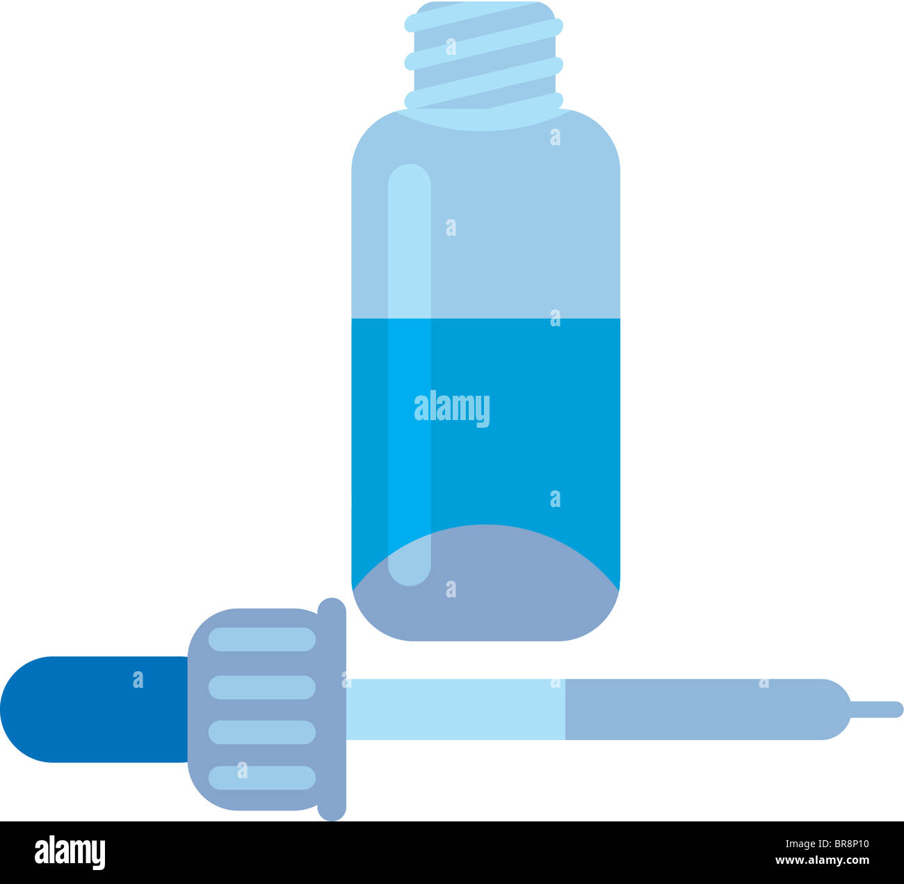 Illustration of a dropper Stock Photo - Alamy