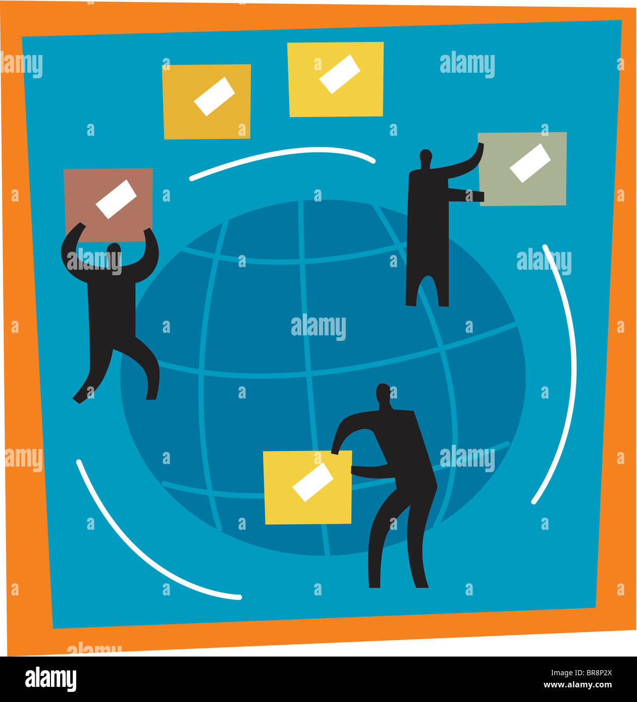 Import export cartoon hi-res stock photography and images - Alamy