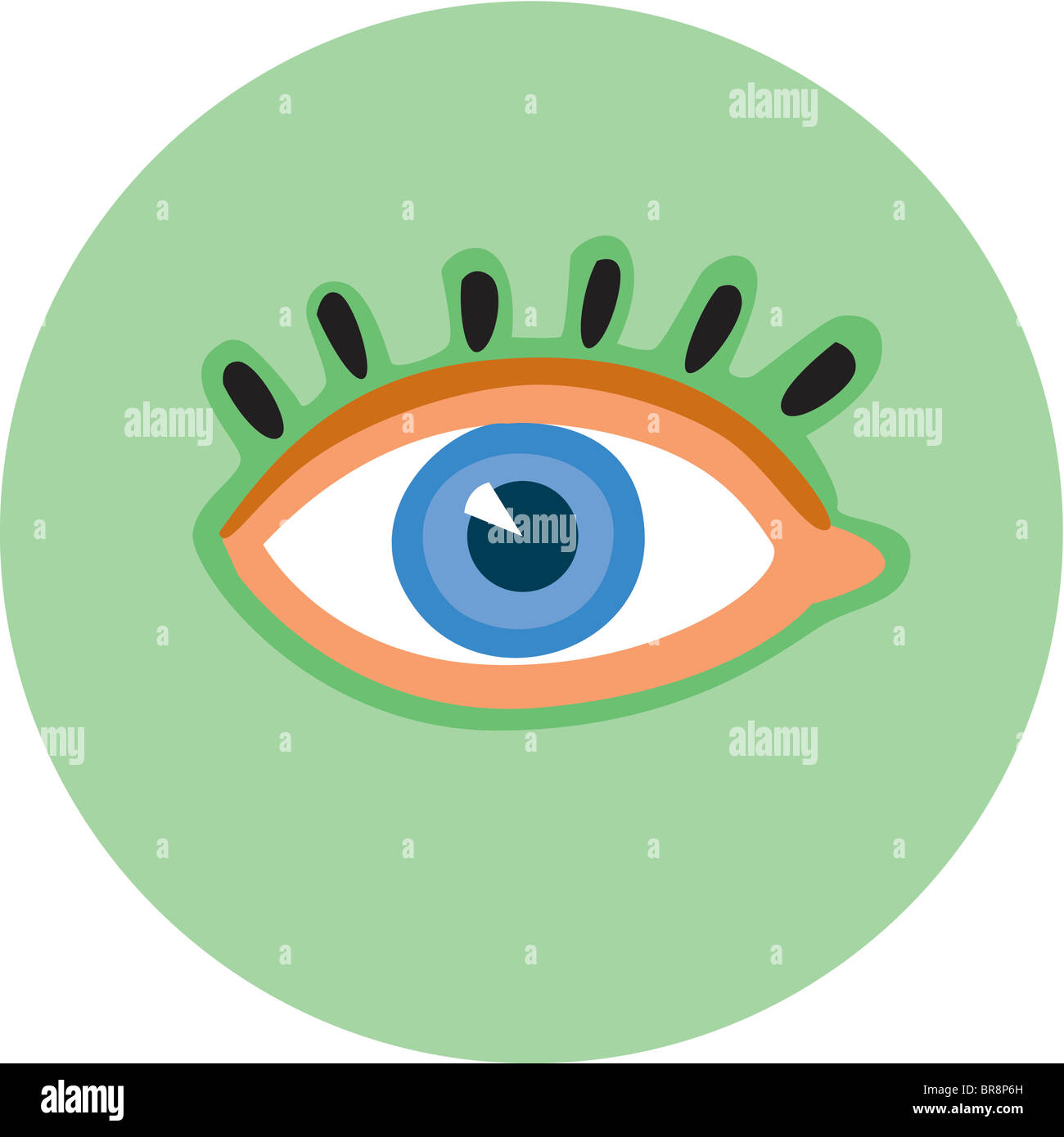 Illustration of an eye Stock Photo - Alamy