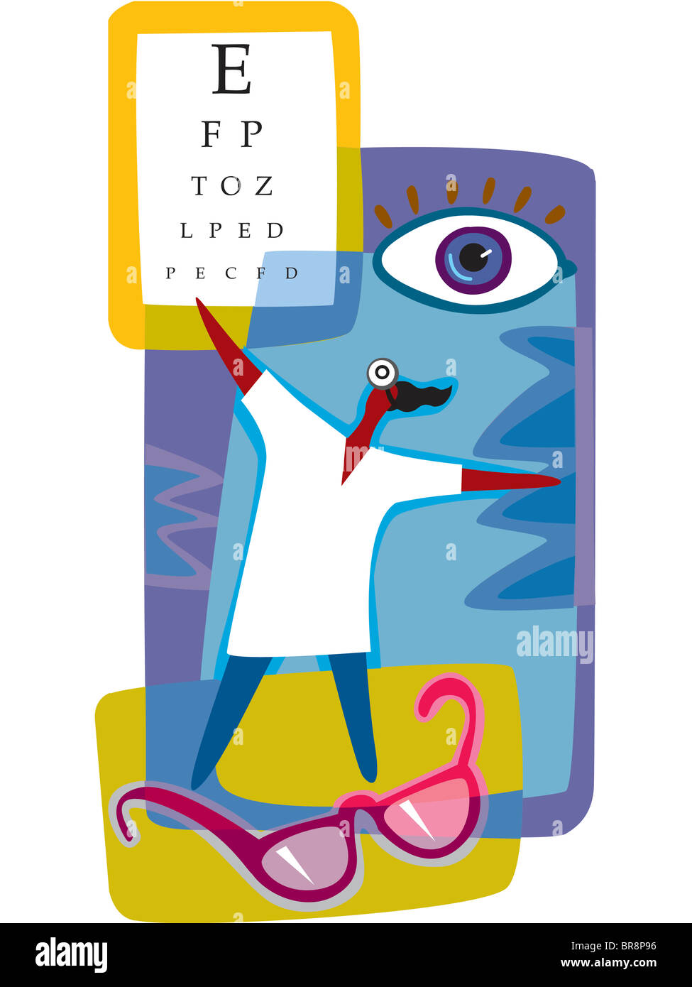 A graphic representation of optometry Stock Photo - Alamy