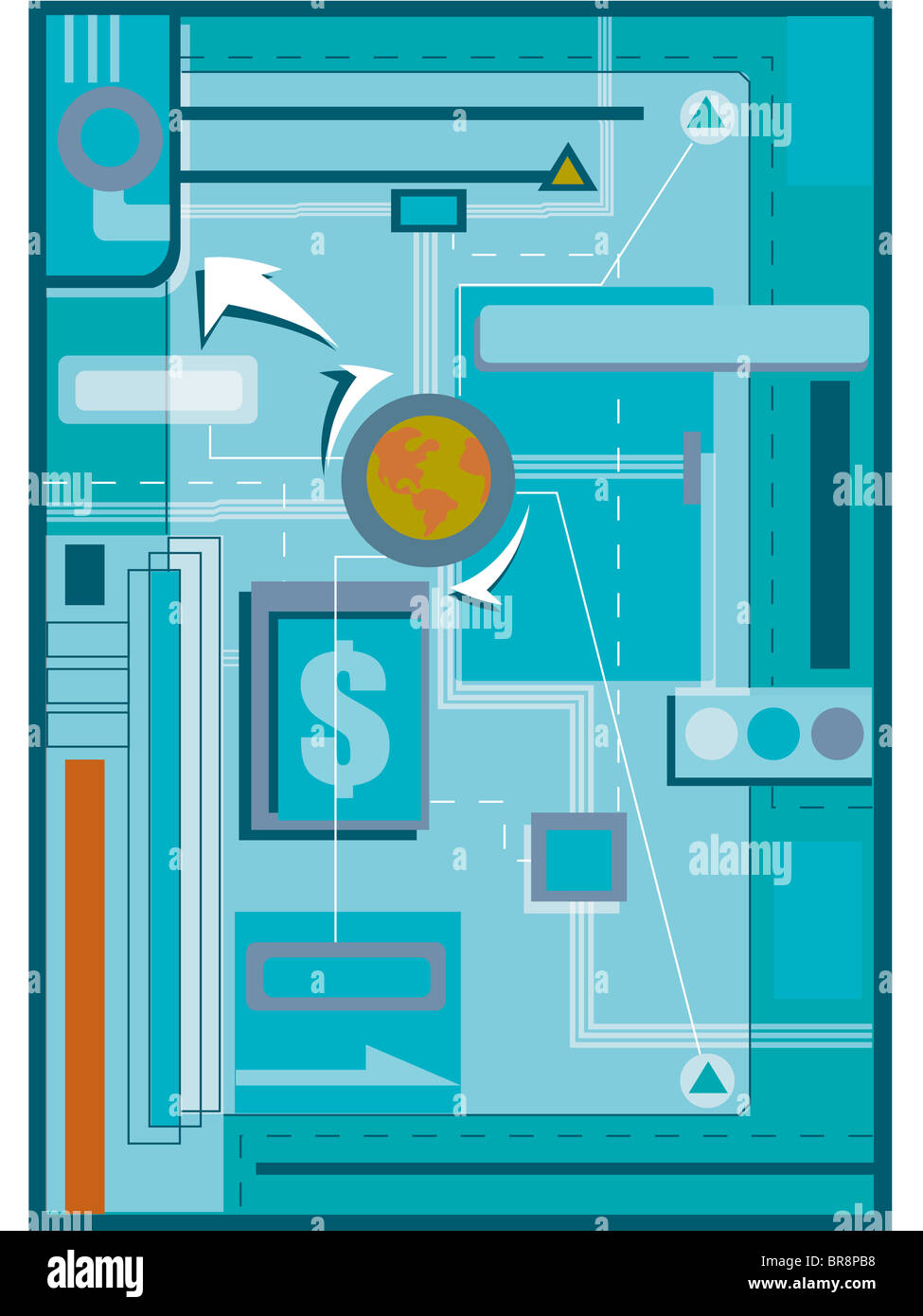 A graphic representation of the economy Stock Photo - Alamy