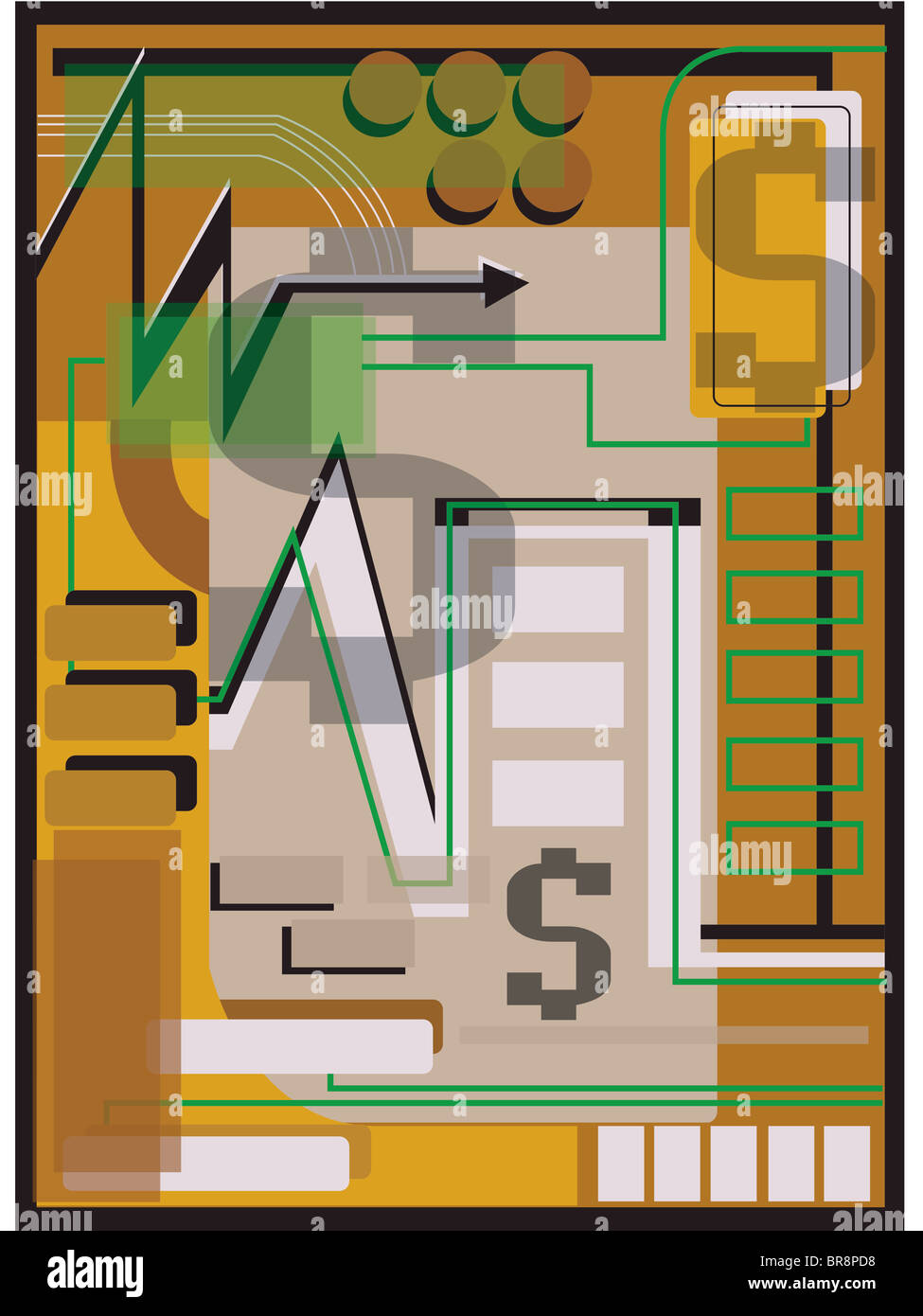 A graphic about making money Stock Photo - Alamy