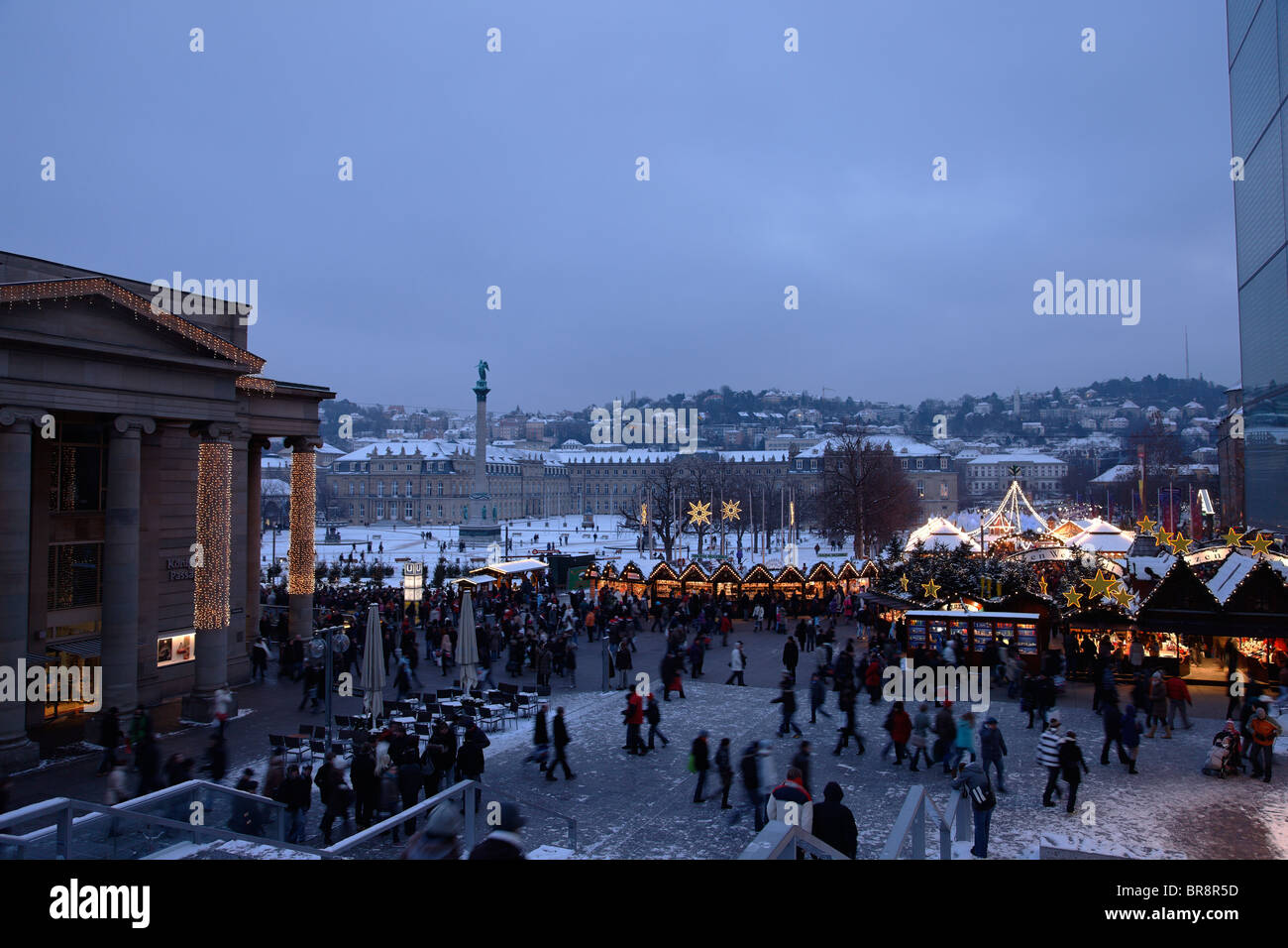Buildings architecture stuttgart square stuttgart hi-res stock ...