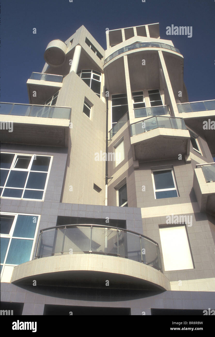 Israeli architecture in Tel Aviv, apartments Stock Photo - Alamy