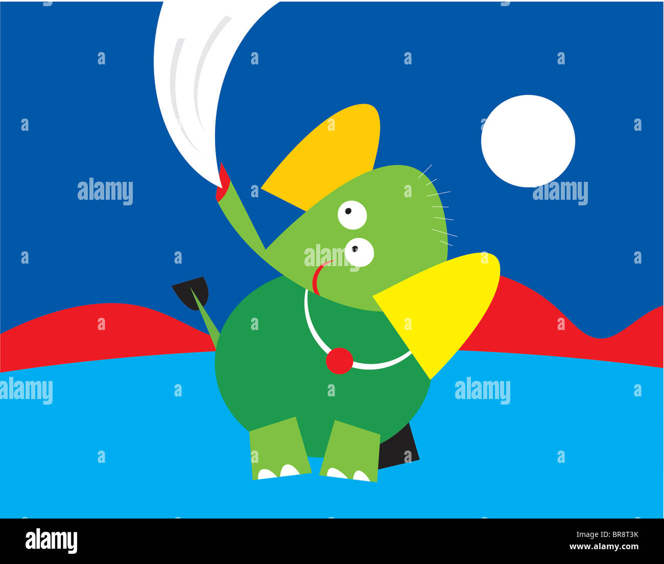 A green elephant Stock Photo - Alamy