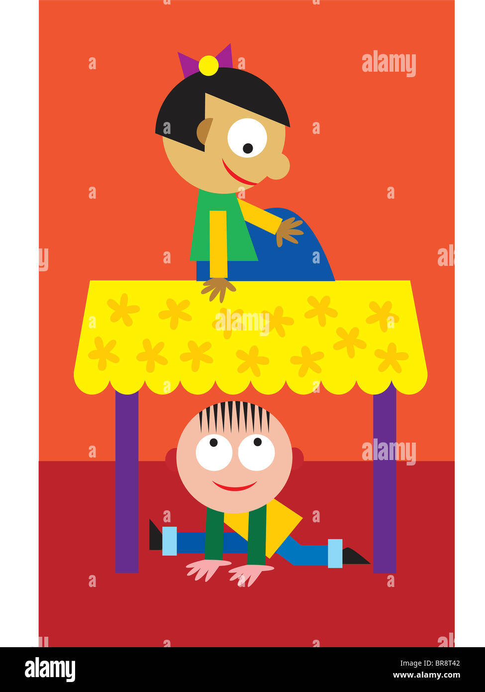 Underneath the table hi-res stock photography and images - Alamy