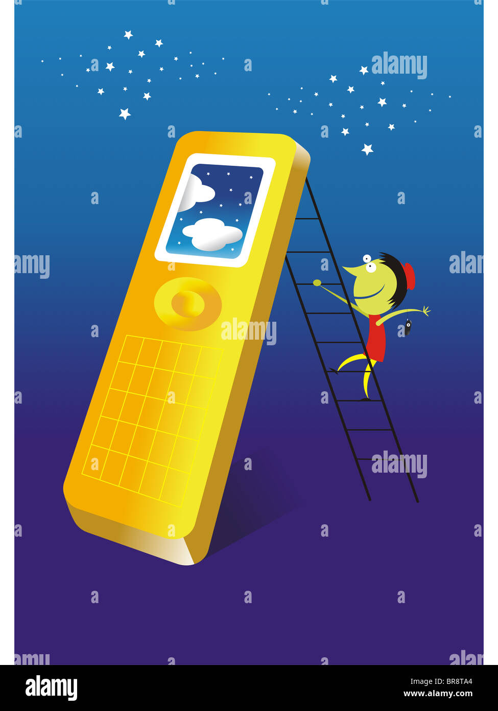 Star Ladder Illustration High Resolution Stock Photography and Images ...