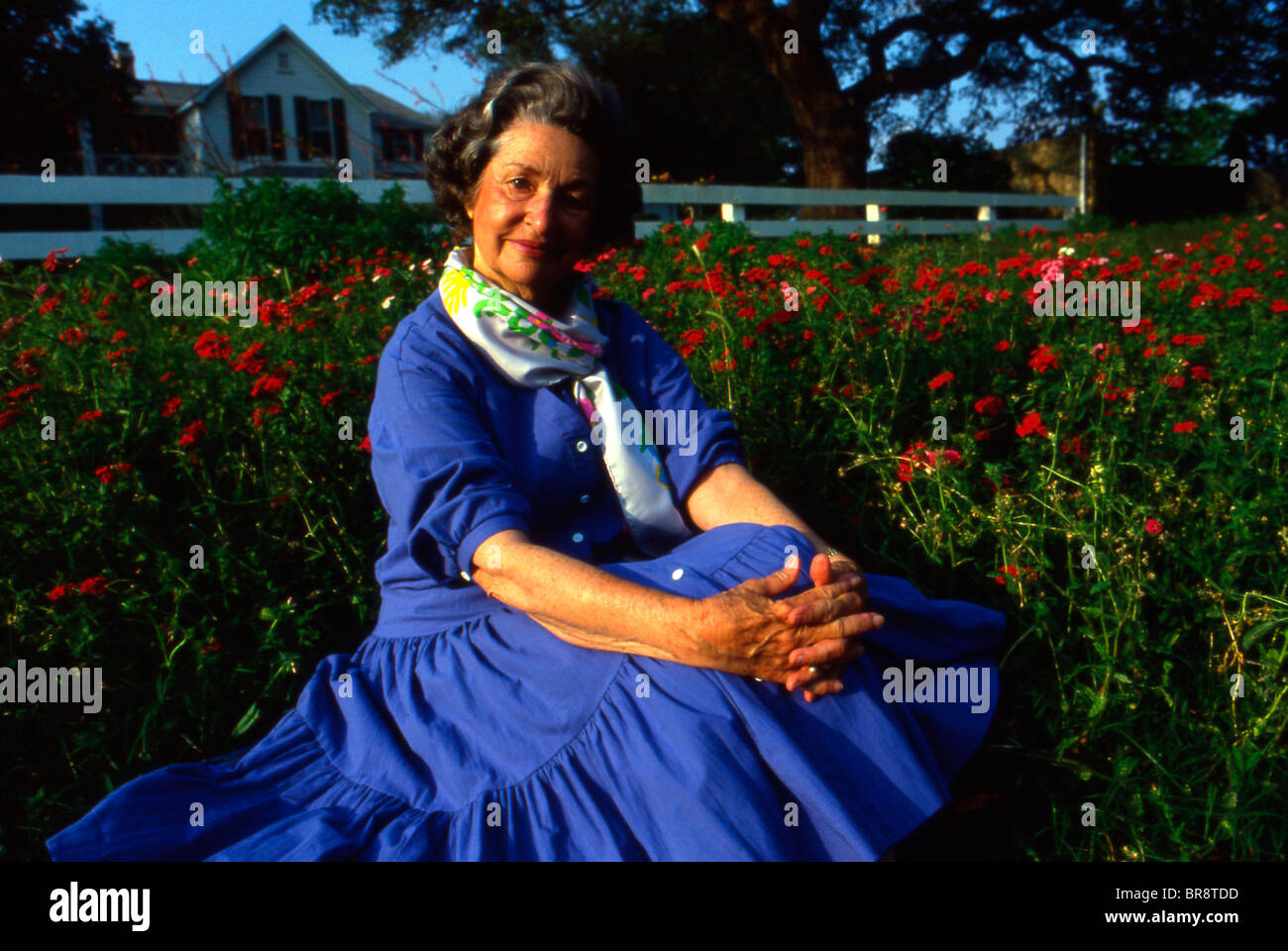 Lady Bird Johnson at the LBJ Ranch Austin Texas Stock Photo - Alamy