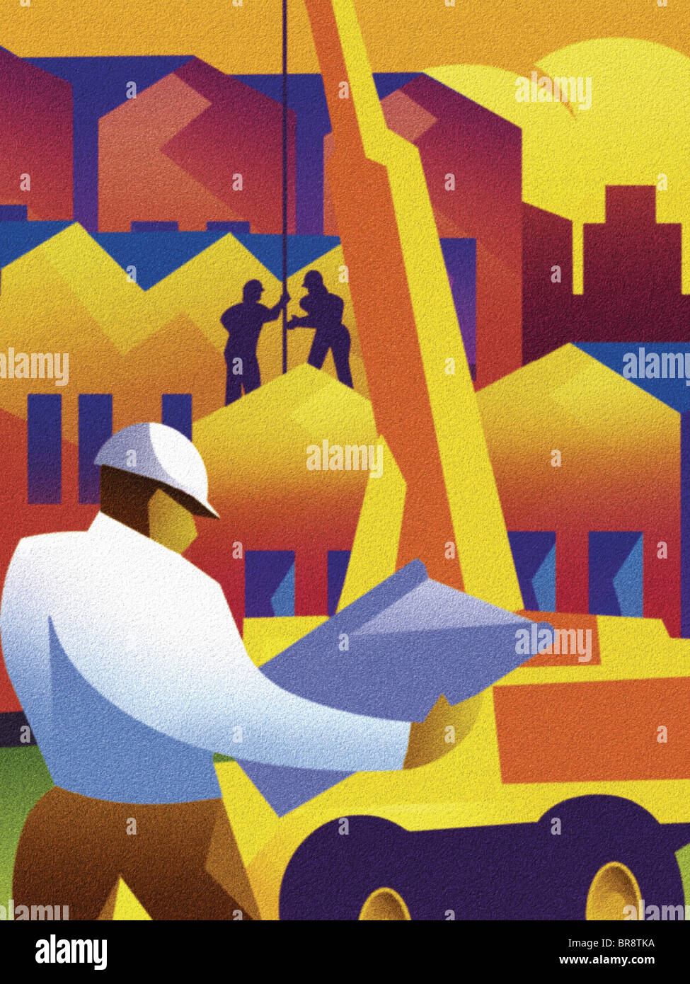 Construction site developing community hi-res stock photography and ...