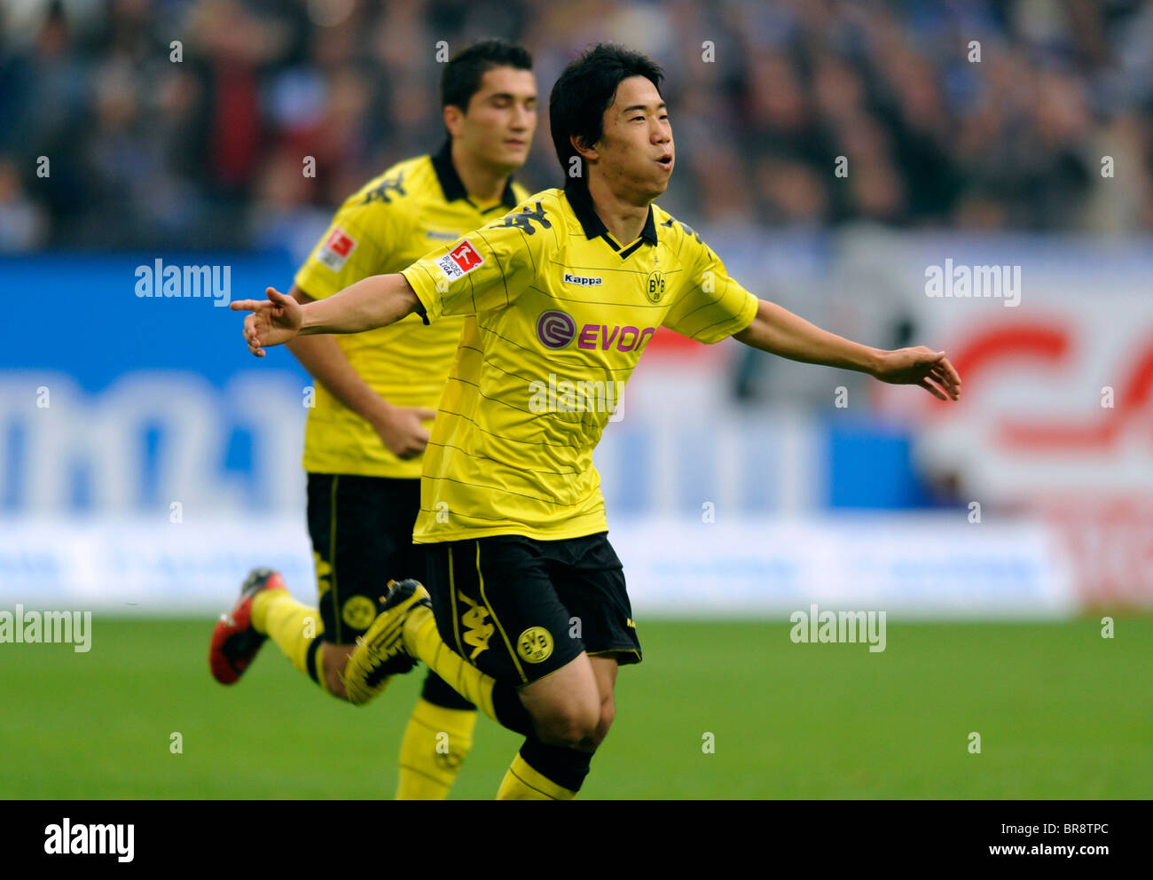Shinji Kagawa celebrates his goal, Bor. Dortmund, german Bundesliga ...