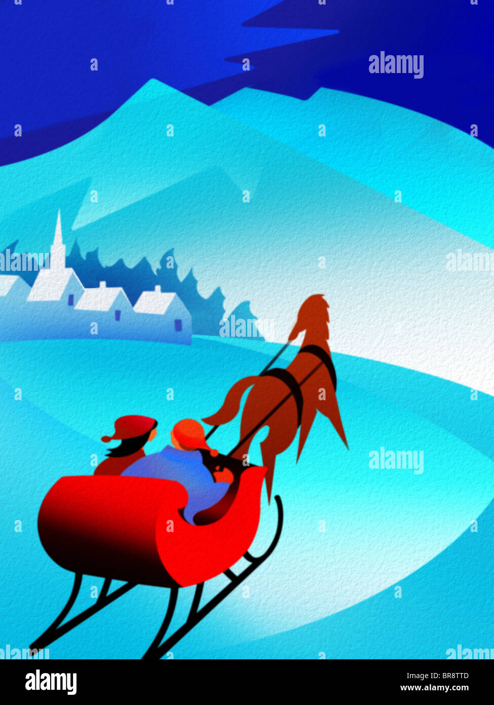 Sleigh Ride Cartoon