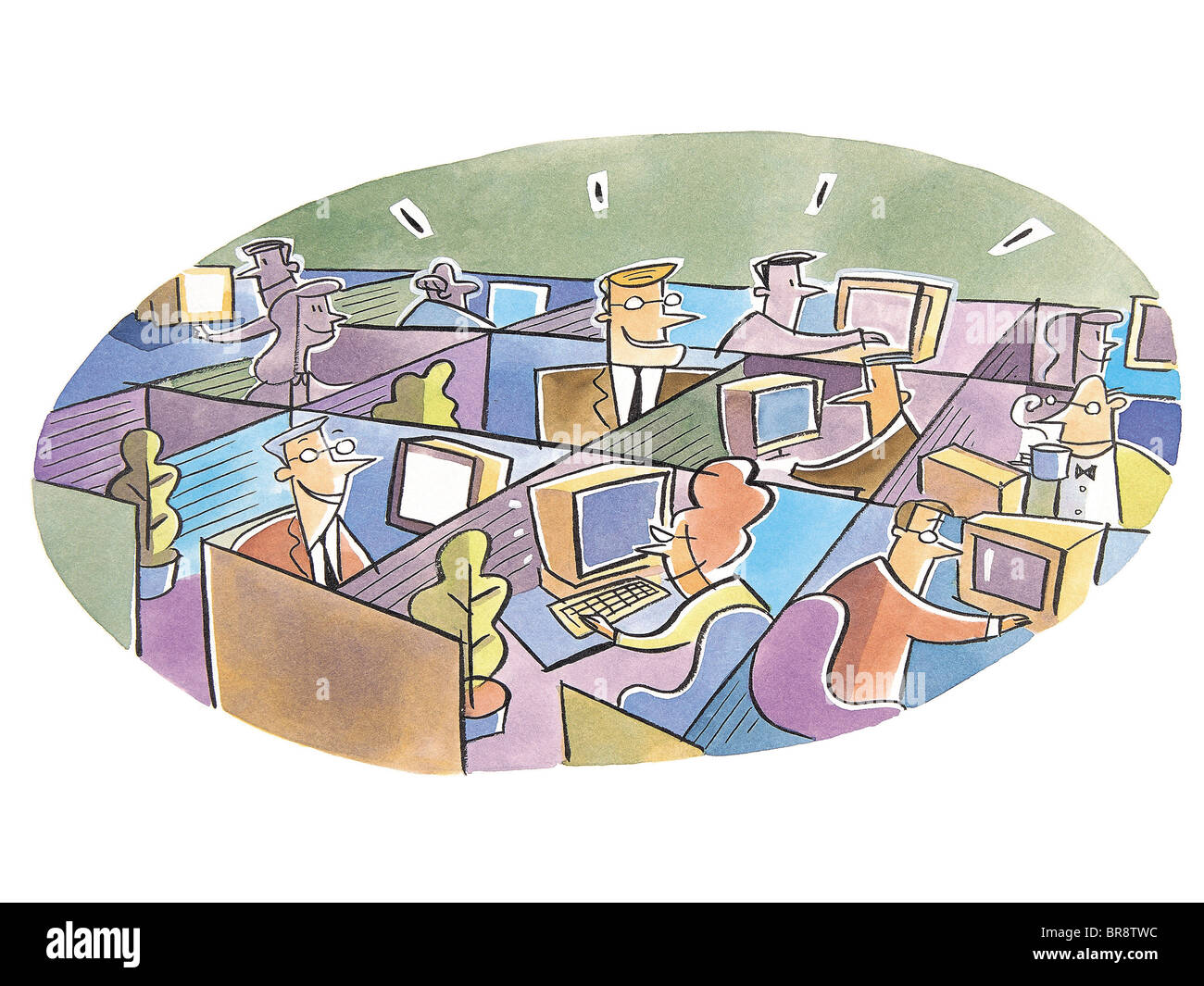 Separate cartoons hi-res stock photography and images - Alamy