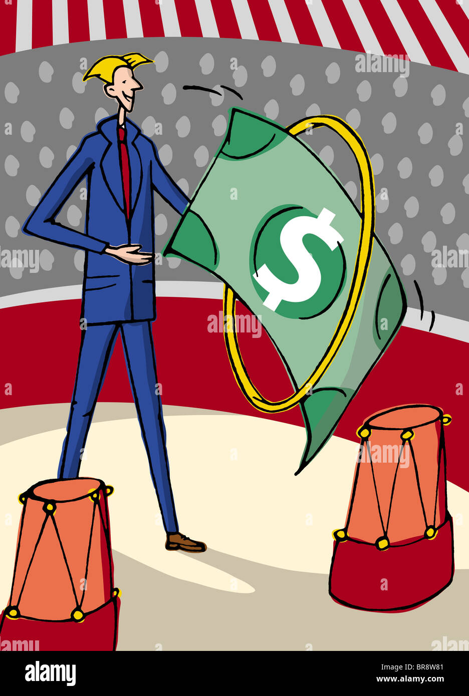 Jumping through hoops cartoon hi-res stock photography and images - Alamy