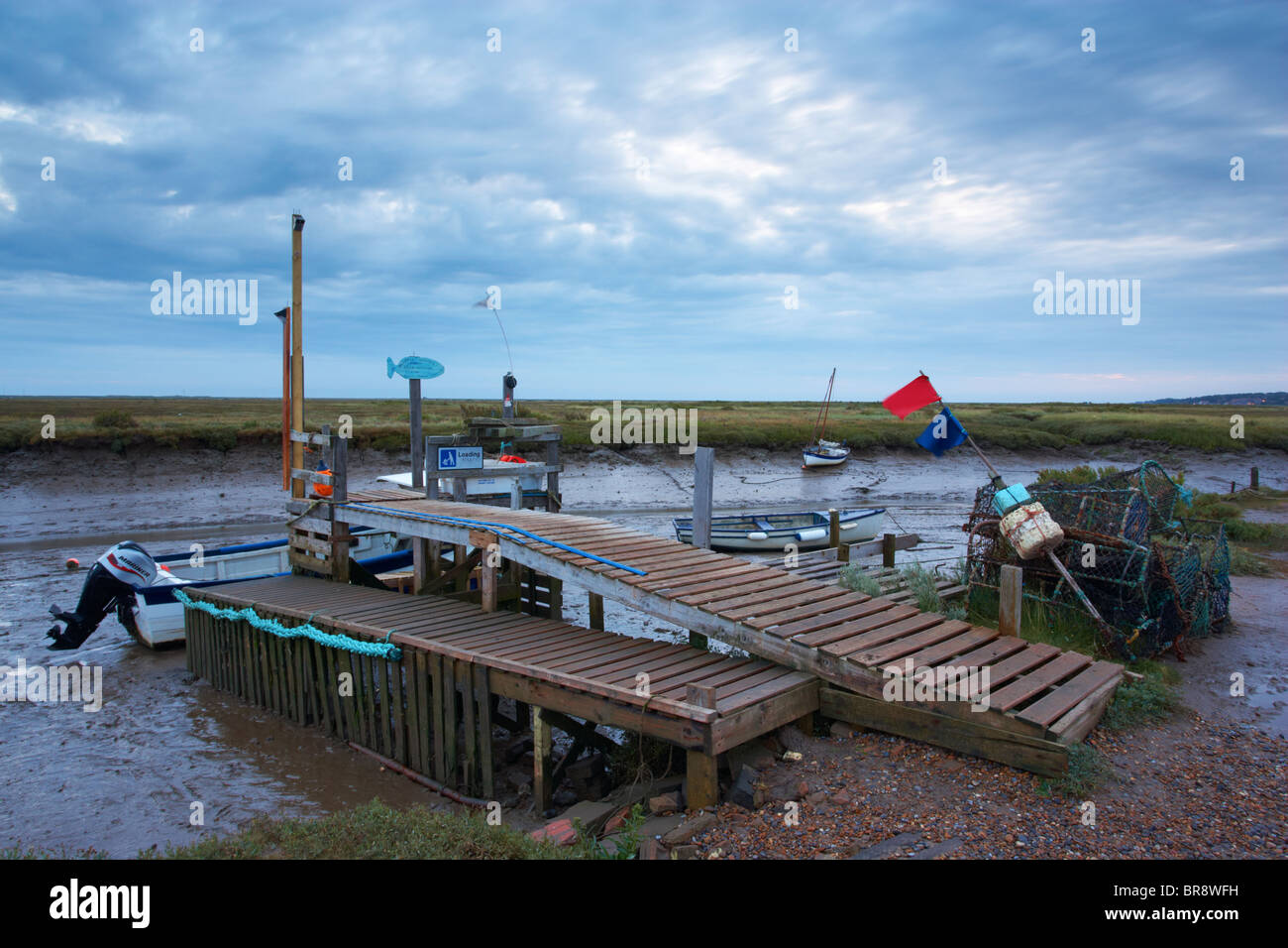 A boat landing at Morston on the North Norfolk Coast Stock Photo - Alamy