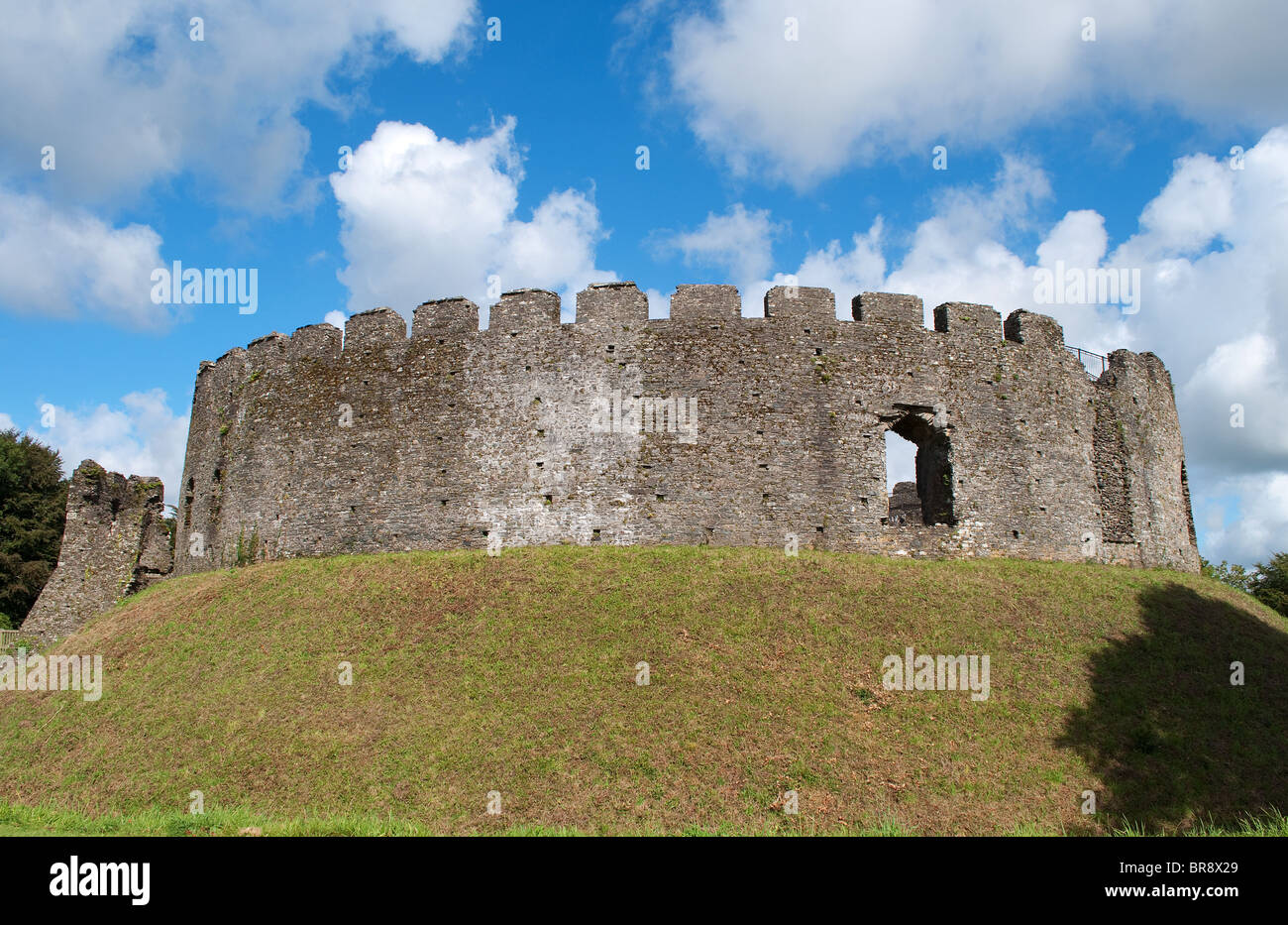 the 13th century shell keep of restormel castle at lostwithiel in ...