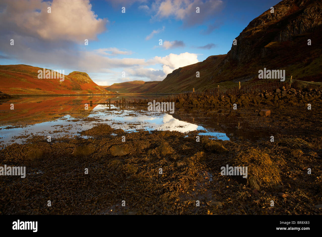 Beautiful light at Loch Beag in Northern Skye Stock Photo - Alamy