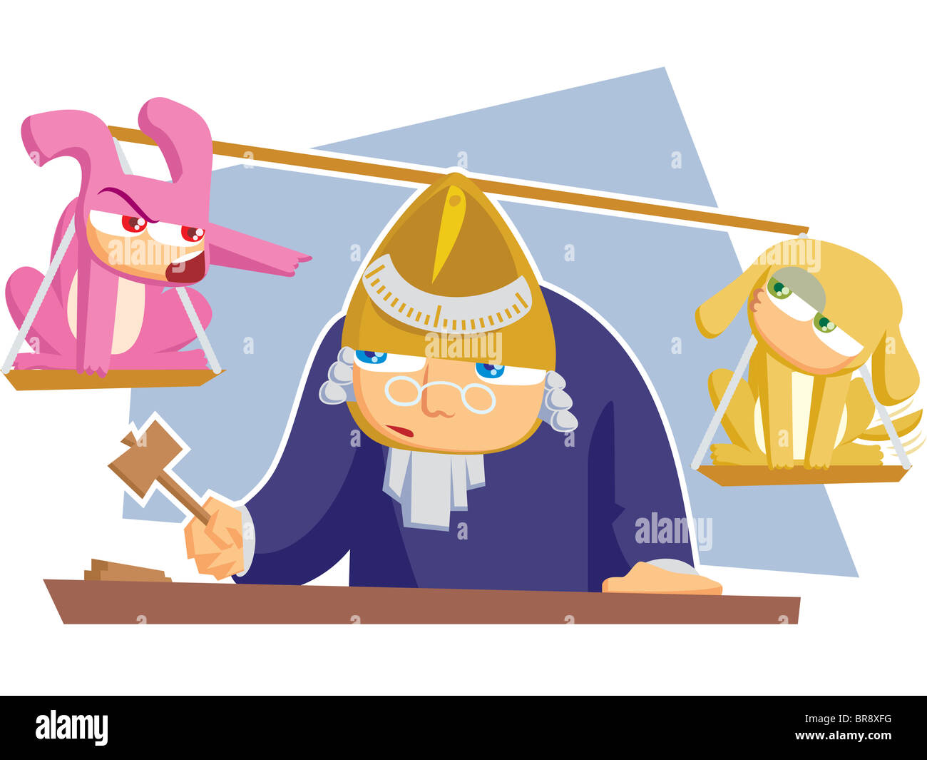 Judge court law cartoon hi-res stock photography and images - Alamy