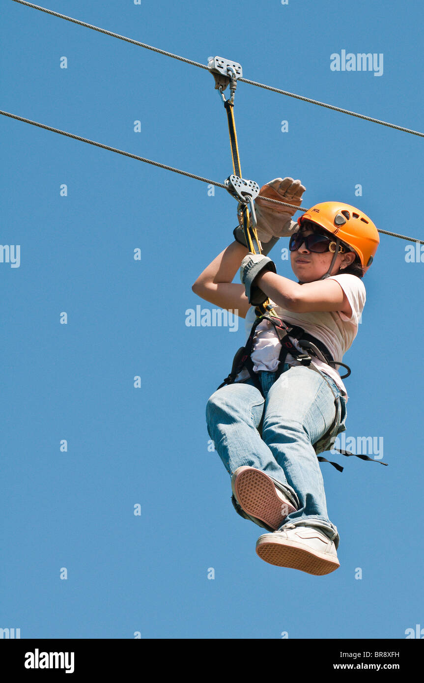Mexico, Cozumel. Adventure Park zip lining, Isla de Cozumel (Cozumel ...