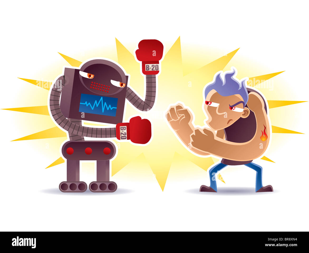 Vector Illustration Cartoon Boxing Stock Photos & Vector Illustration ...