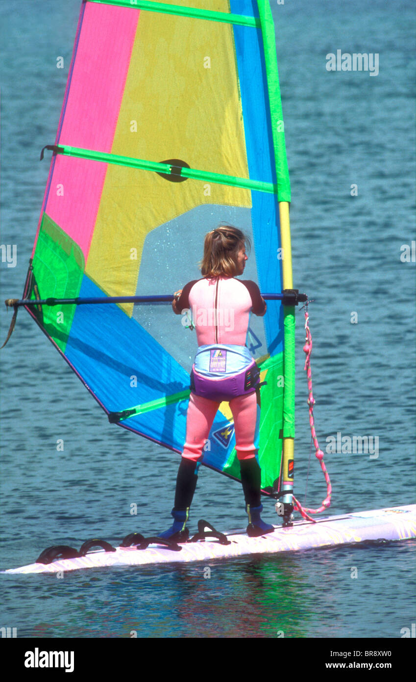 Windsurfing woman hi-res stock photography and images - Alamy