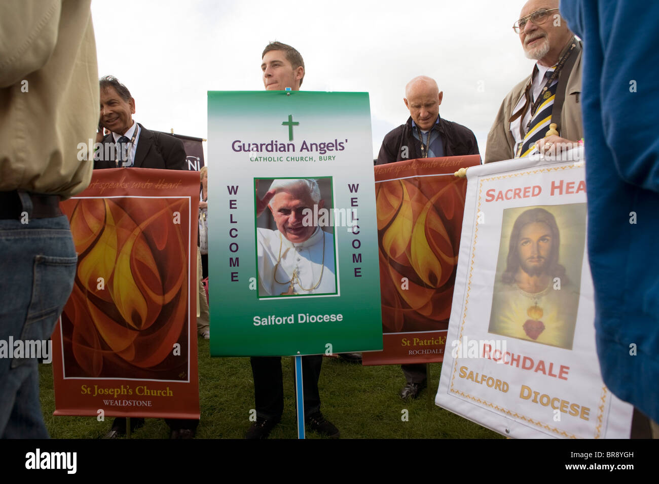 Pilgrims christian catholic banners hi-res stock photography and images ...
