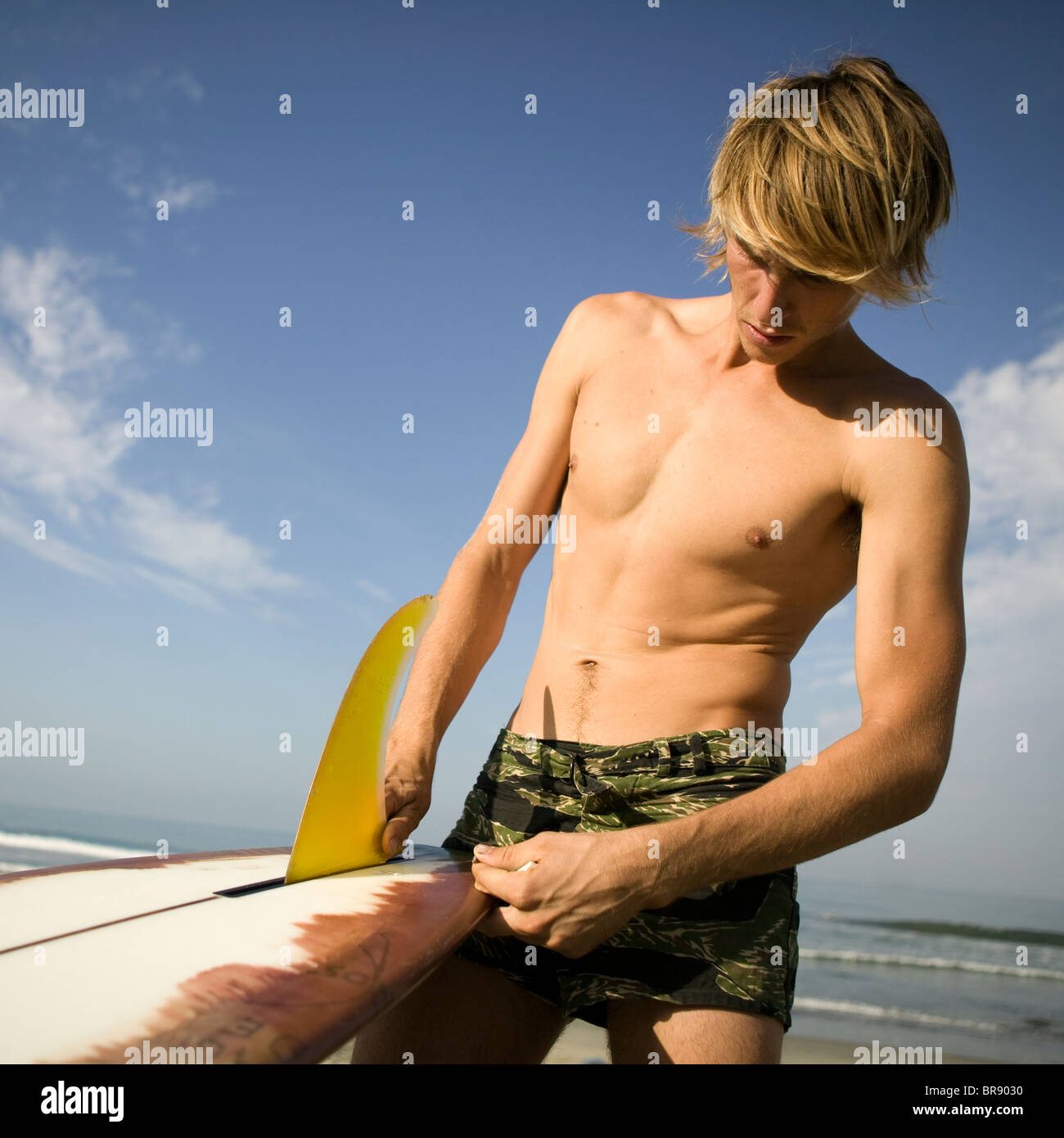 Outdoorcollection beach color image guy one outdoors square surf surfer ...