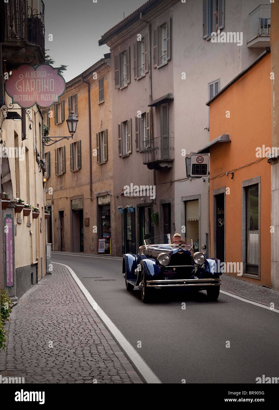 Duesenberg Straight eight X type 1927 driving near Villa D'Este Como ...