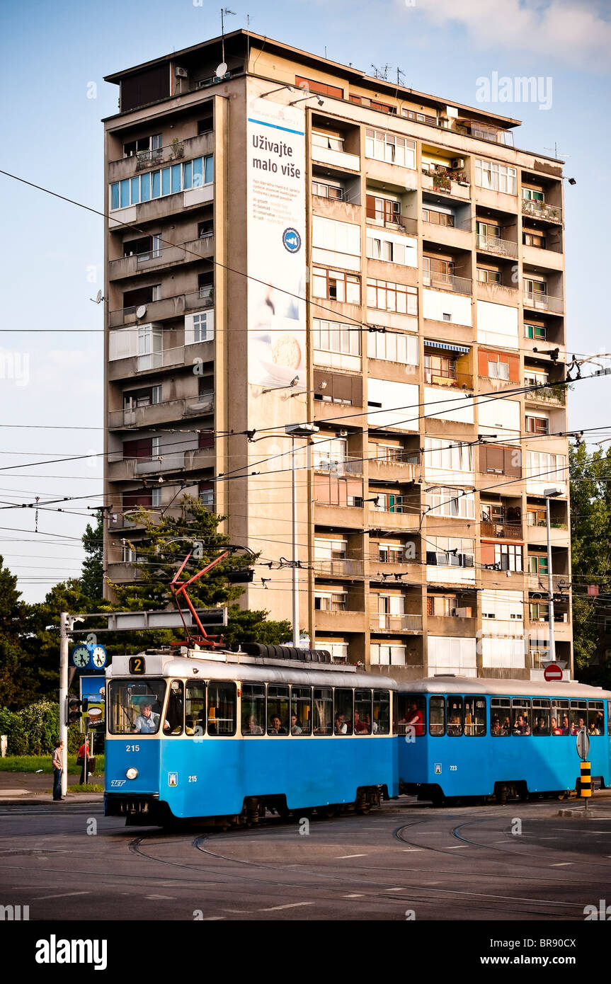 Novi Zagreb is modern part of the city, consisting of blocks of flats ...