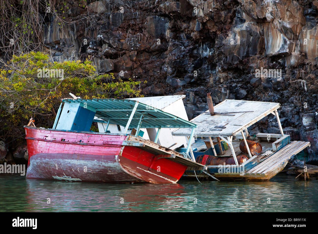 Shipwrecks On The Rocks Stock Photo - Alamy