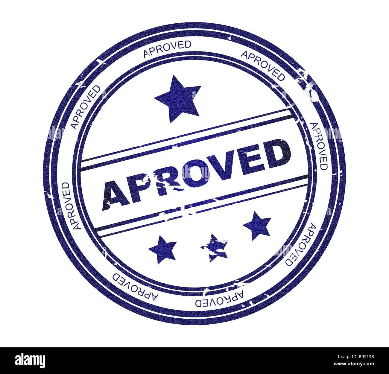 Illustration of a stamp with text, grungy look, isolated on white ...