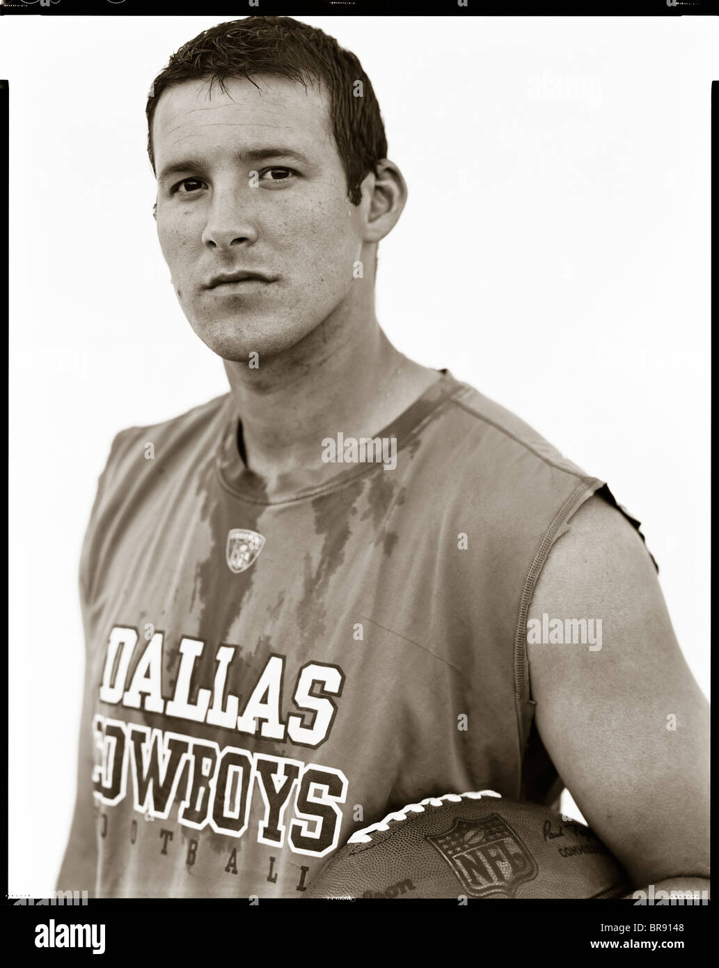 Tony Romo quarterback of the Dallas Cowboys after practice at Valley ...