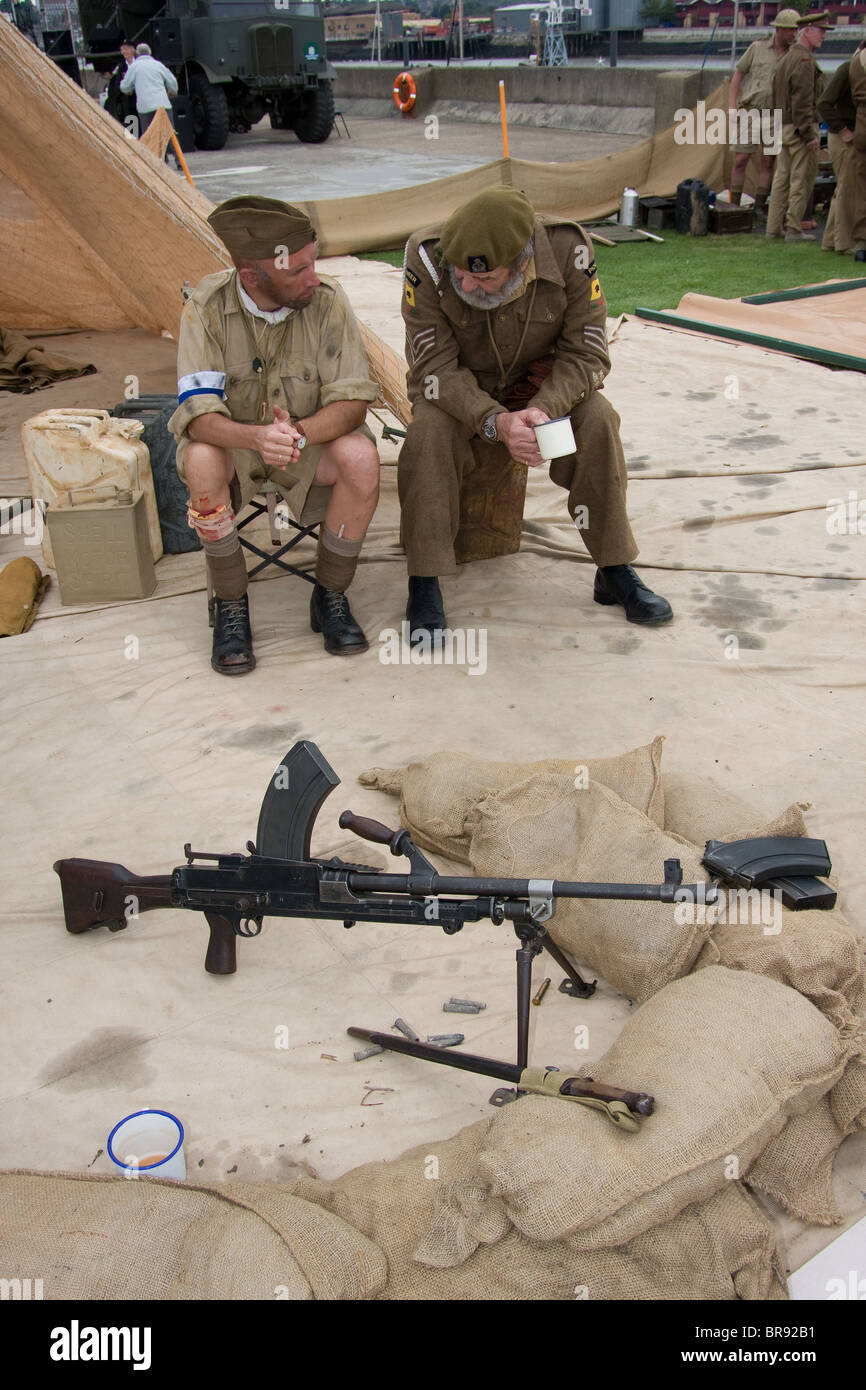 salute to the 1940's featuring reenactments of civilian life in the ...