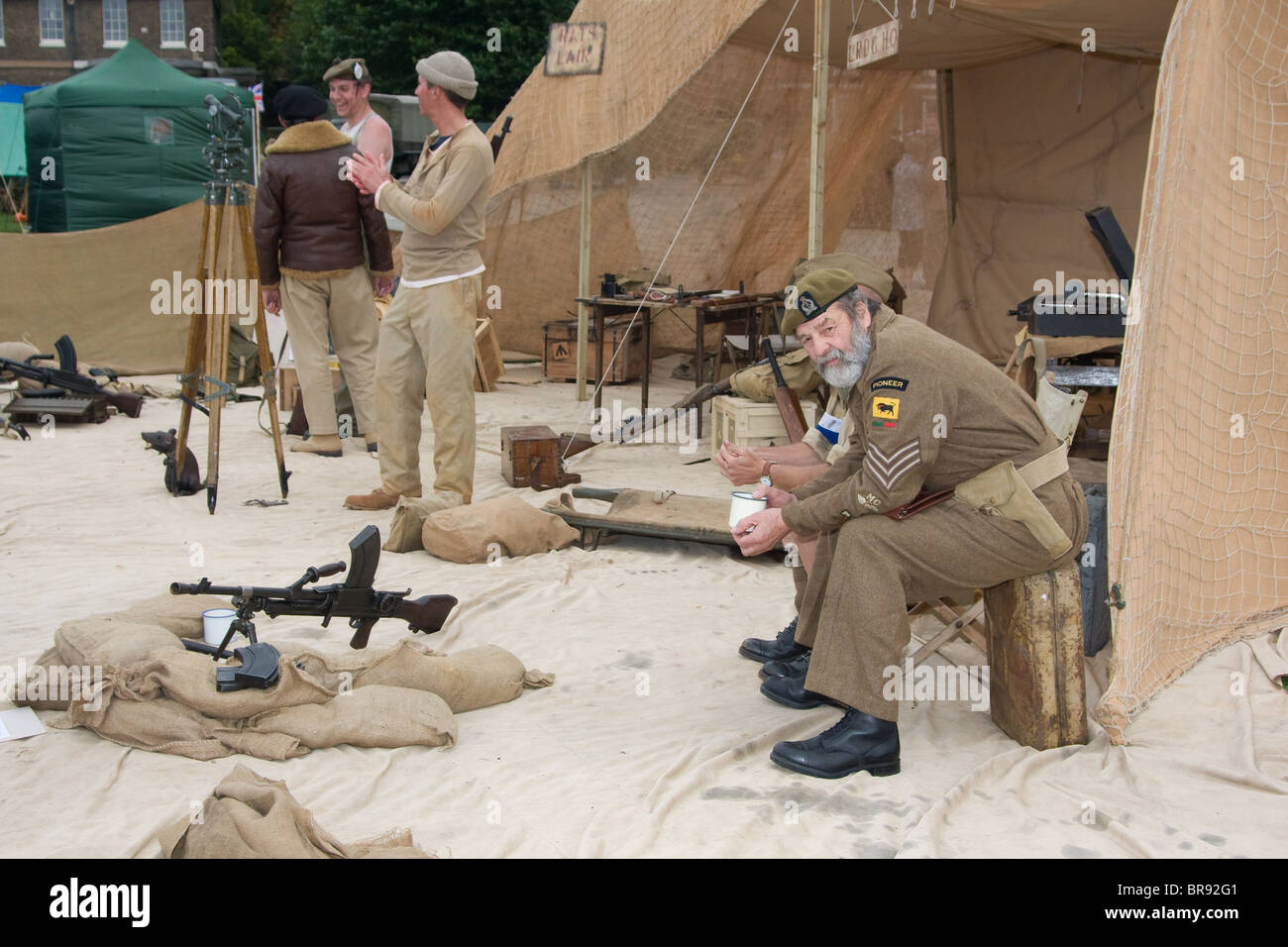 salute to the 1940's featuring reenactments of civilian life in the ...