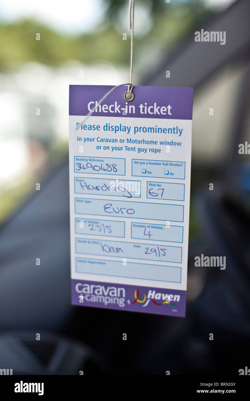 Caravan at campsite hi-res stock photography and images - Alamy