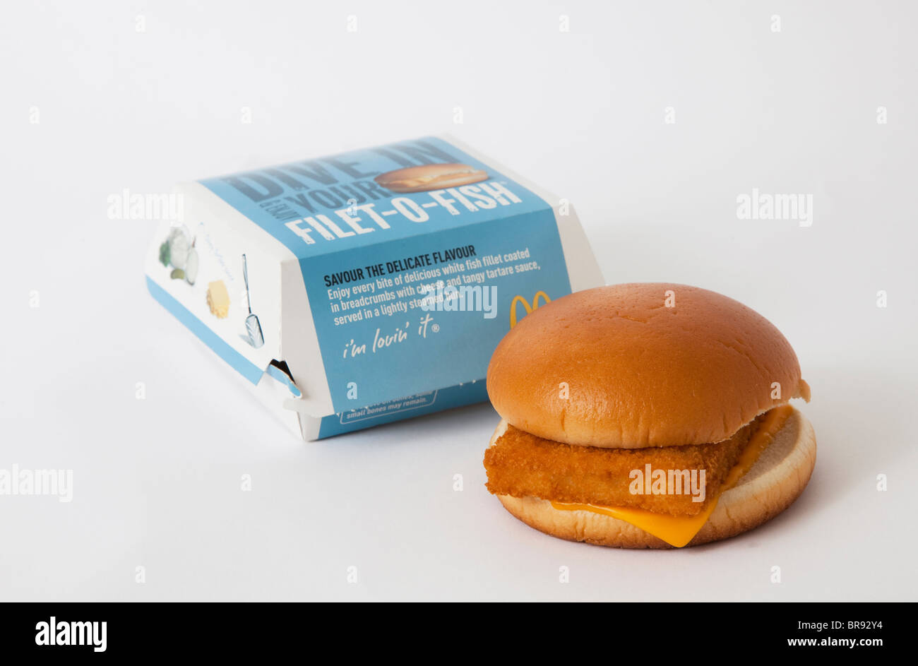 mcdonalds fillet-0-fish burger fish Stock Photo - Alamy